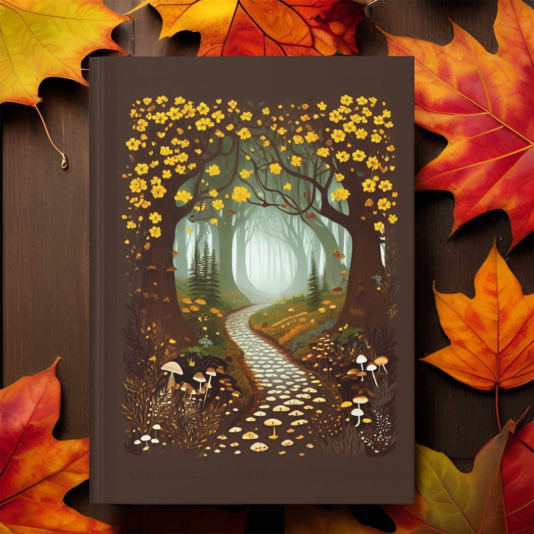 Cottagecore Nature Journal Hardcover Woodland Notebook With Mushrooms ...