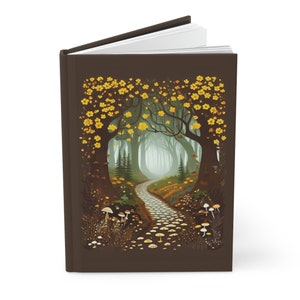 Cottagecore Nature Journal Hardcover Woodland Notebook With Mushrooms ...