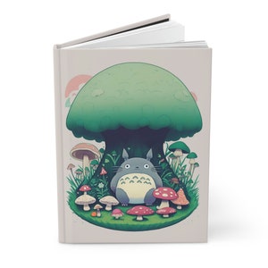Anime Journal Mushroom Hardcover Notebook, Kawaii-lined Paper - Etsy