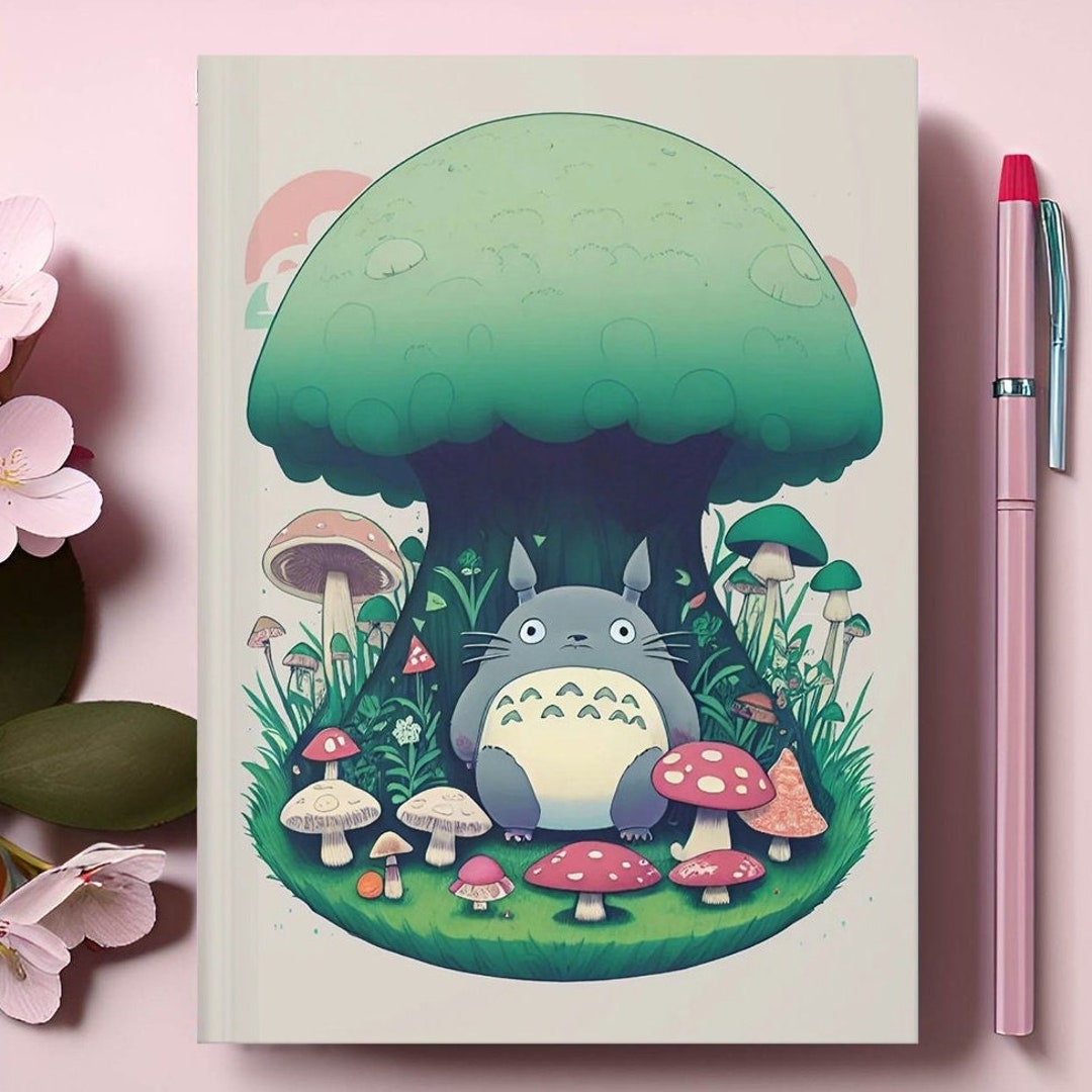 Anime Journal Mushroom Hardcover Notebook, Kawaii-lined Paper - Etsy