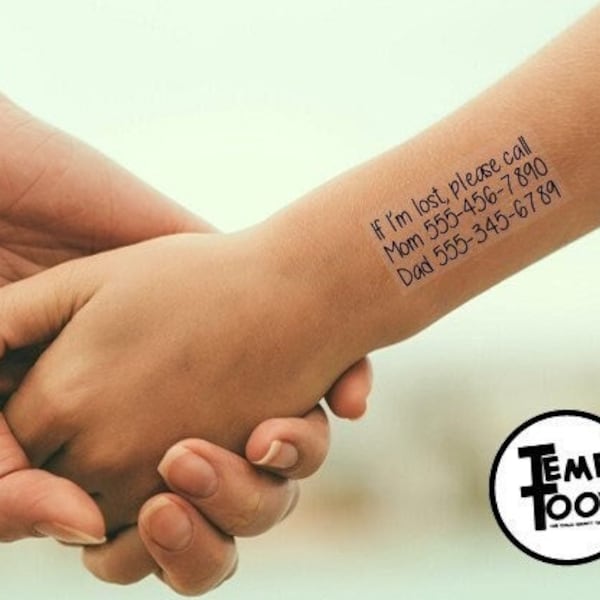Phone Number Tattoo - Etsy