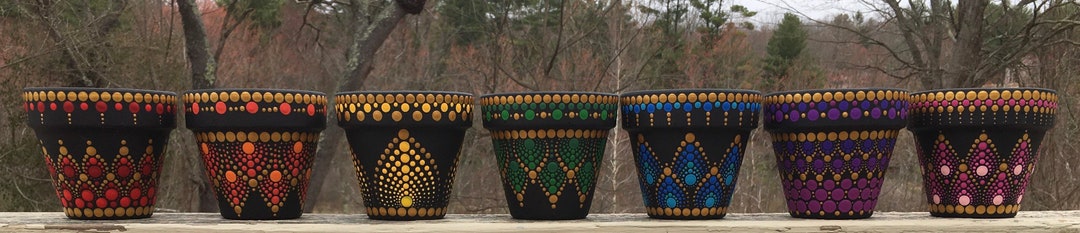 Chakra 7 Pot Set - Etsy