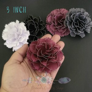 Handmade Paper Carnations, Romance Set, 3D Flowers, Embellishments ...