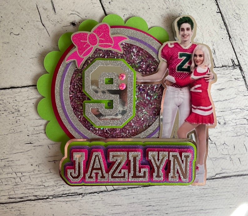 ZOMBIES Shaker Cake Topper Inspired by Disney Z-O-M-B-I-E-S - Etsy