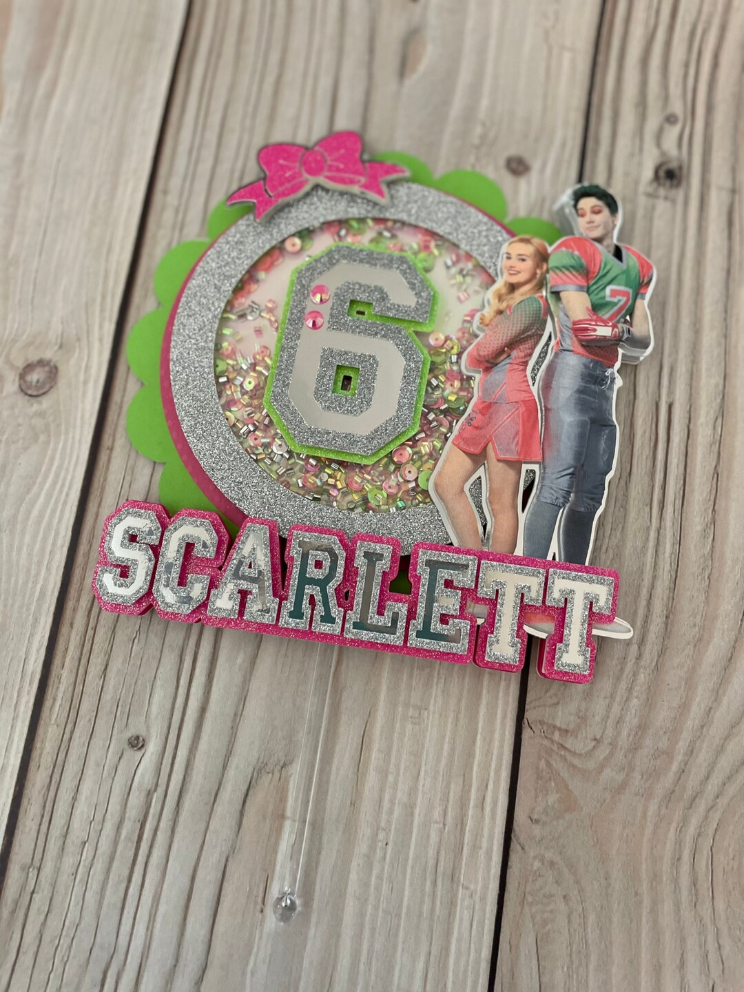 ZOMBIES Shaker Cake Topper - Inspired by Disney Z-O-M-B-I-E-S Birthday ...