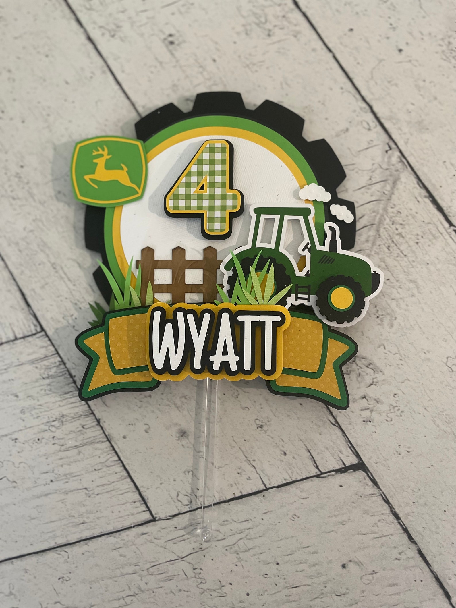 TRACTOR Birthday Cake Topper,tractor Topper,farm Birthday,farm Party ...
