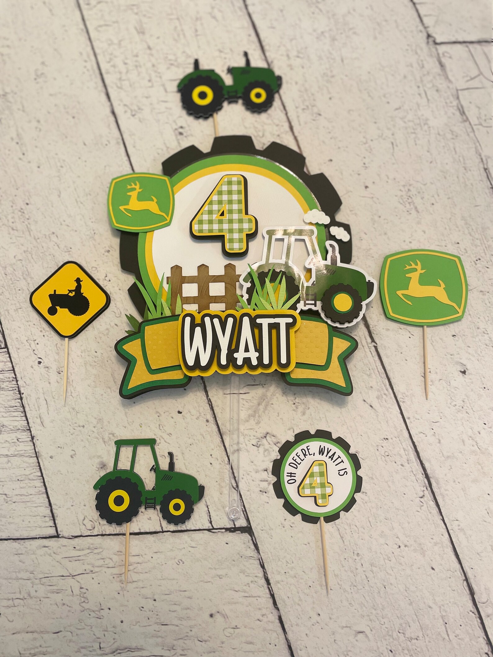 TRACTOR Birthday Cake Topper,tractor Topper,farm Birthday,farm Party ...