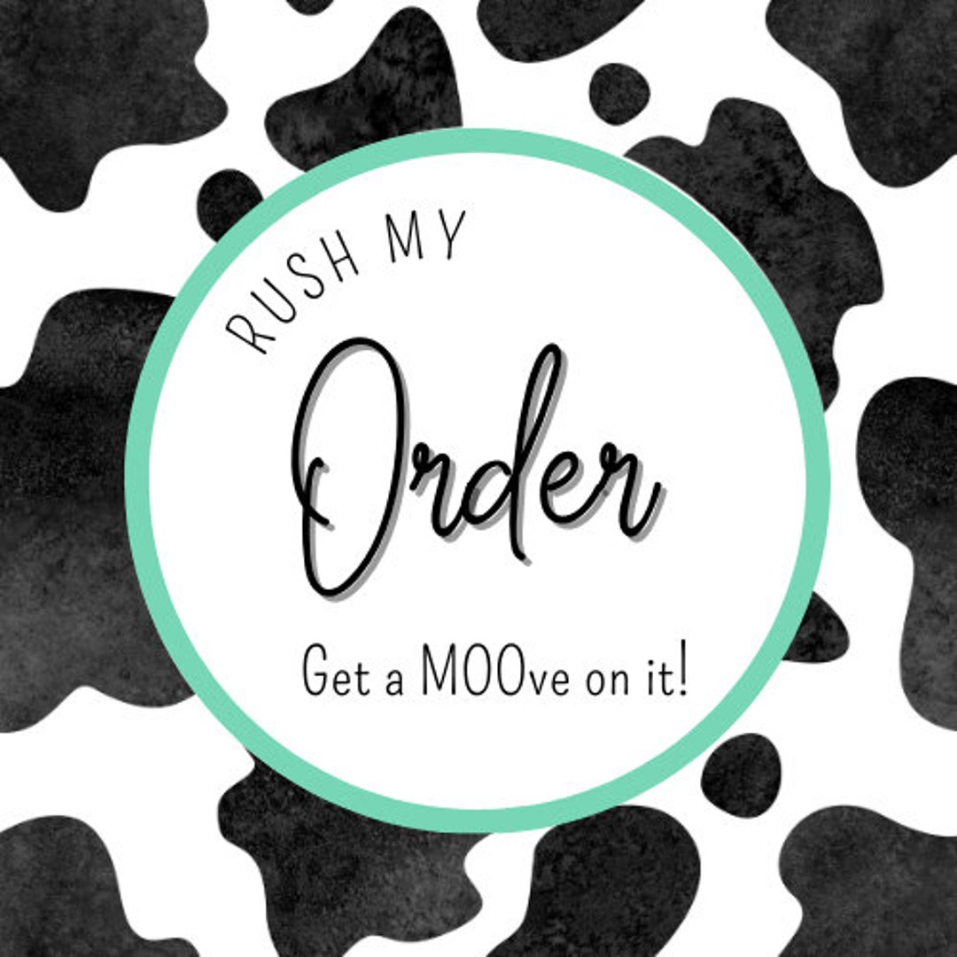 RUSH MY ORDER - Rush Banner, Rush Cake Topper, Rush Bags,rush Order - Etsy