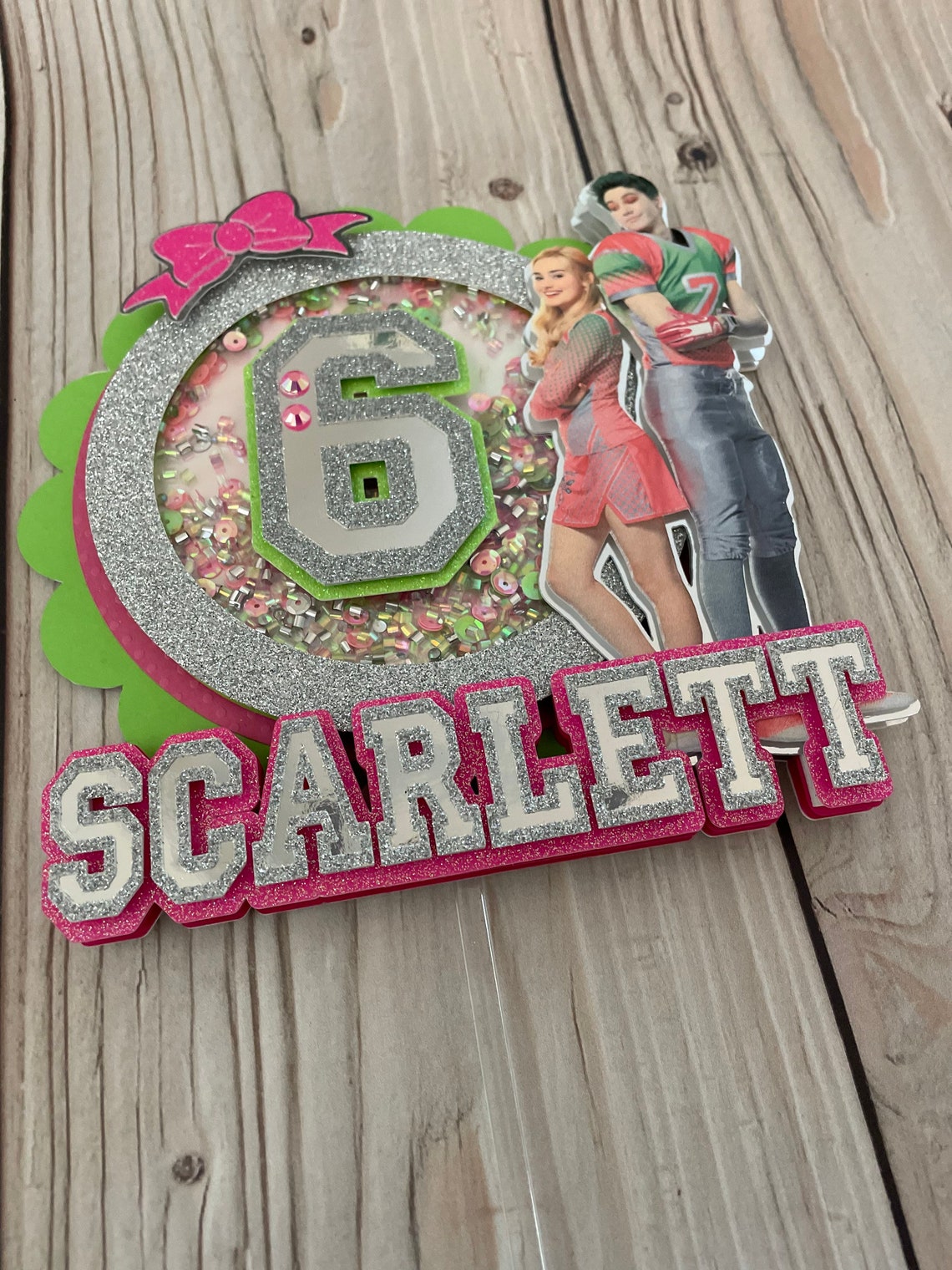 ZOMBIES Shaker Cake Topper Inspired by Disney Z-O-M-B-I-E-S - Etsy