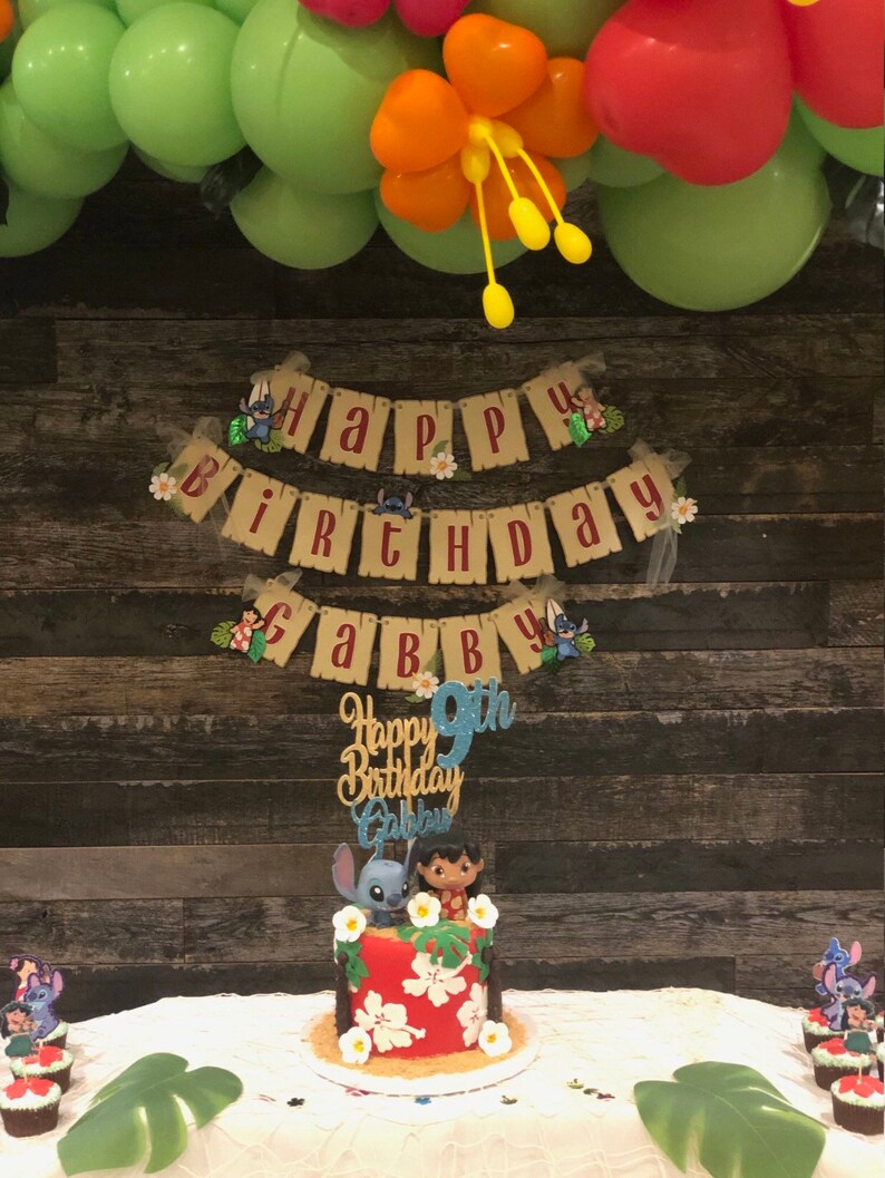 Lilo & Stitch Inspired Birthday Party-1st Birthdaystitch - Etsy
