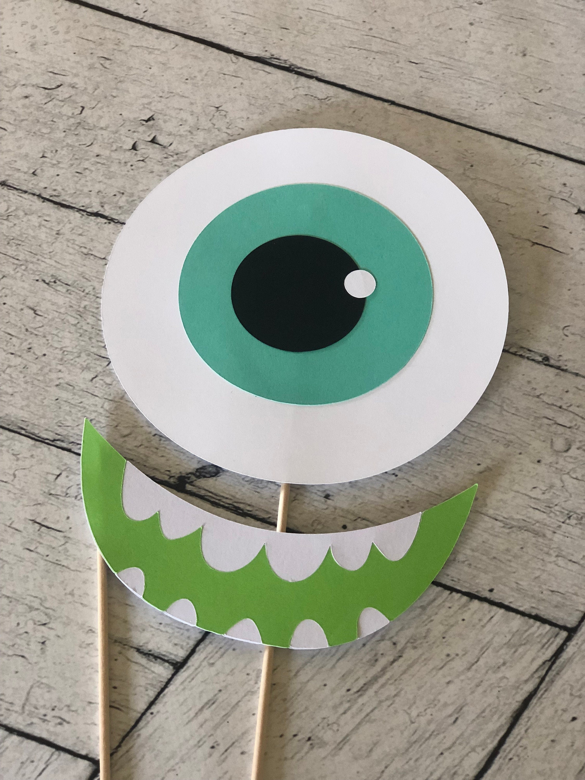 Monsters Inc Photo Props,monsters Inc Birthday Party, Mike Wasowski ...