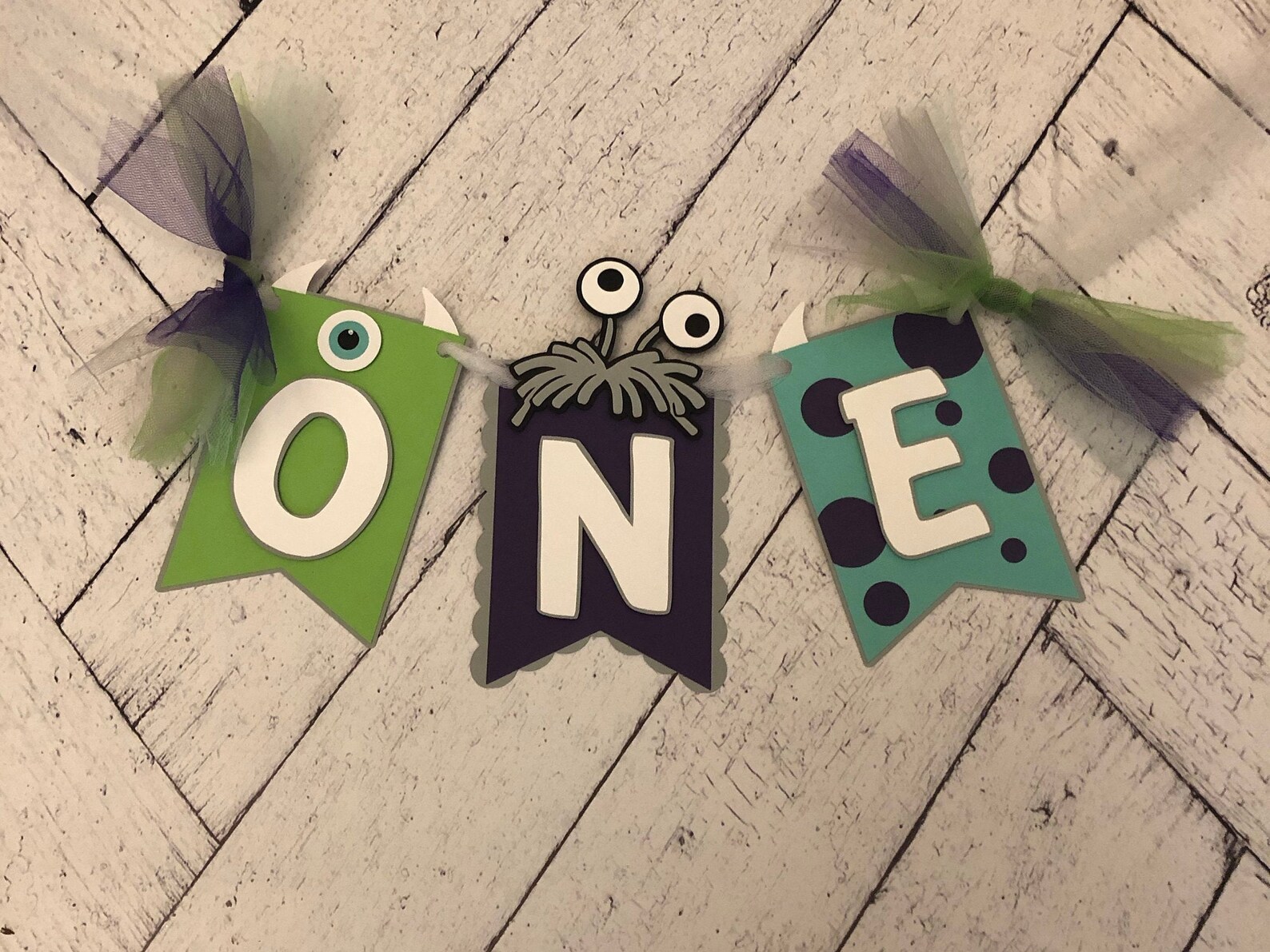 Monsters Inc Birthday Banner Monster Birthday Banner Sully - Etsy