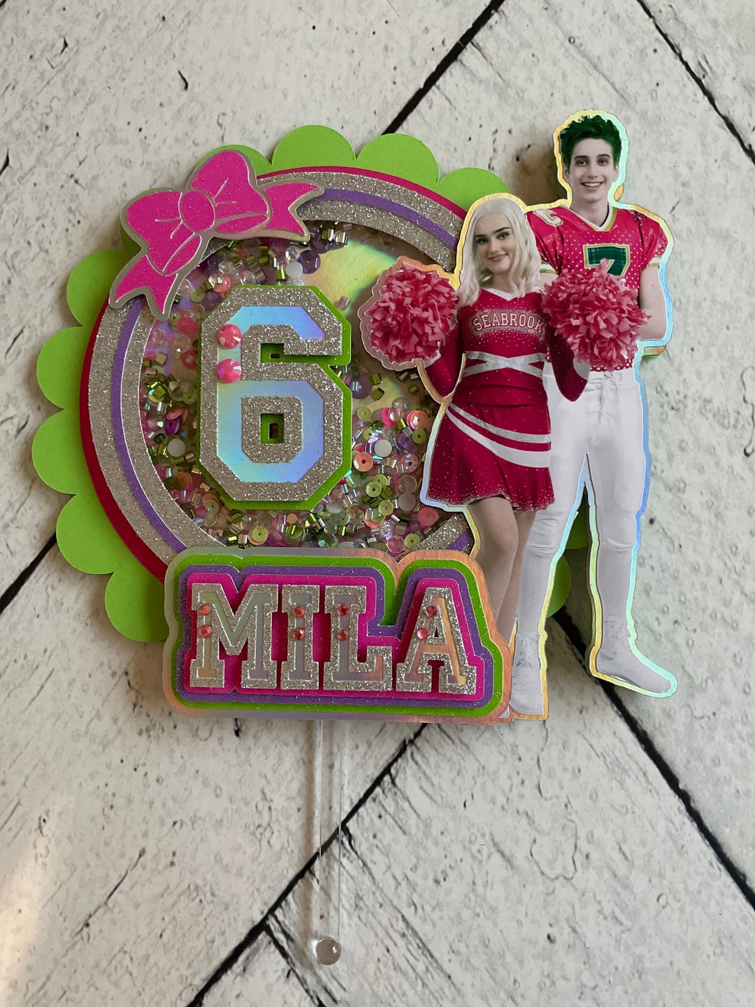 ZOMBIES Shaker Cake Topper Inspired by Disney Z-O-M-B-I-E-S Birthday ...