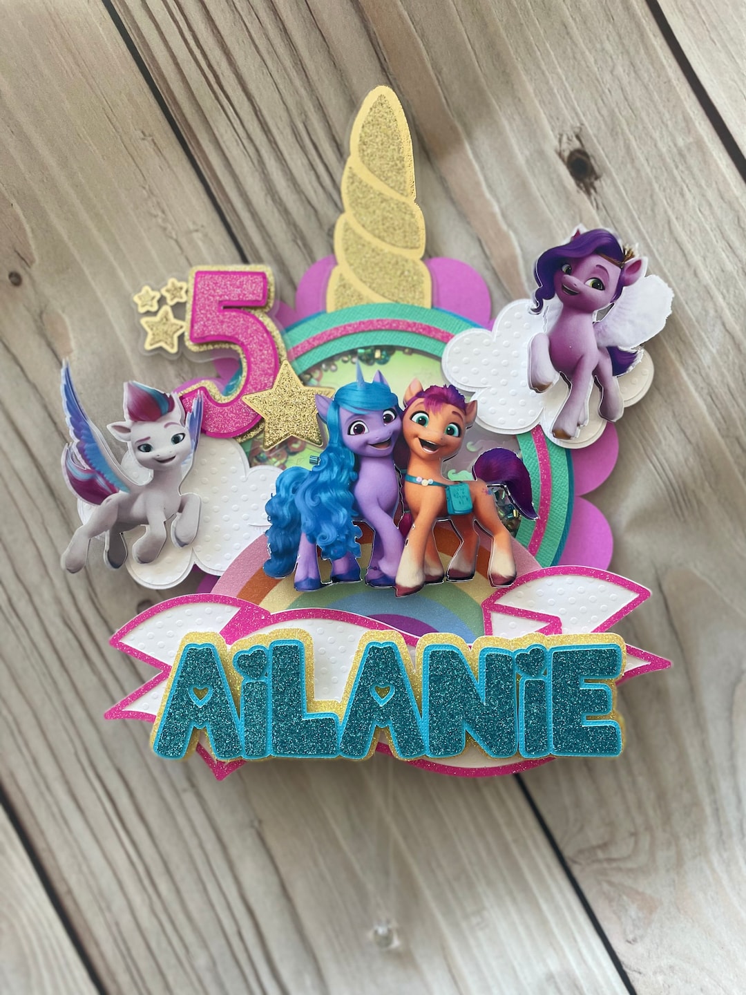 New Generation My Little Pony Shaker Cake Topper-my Little Pony Topper ...