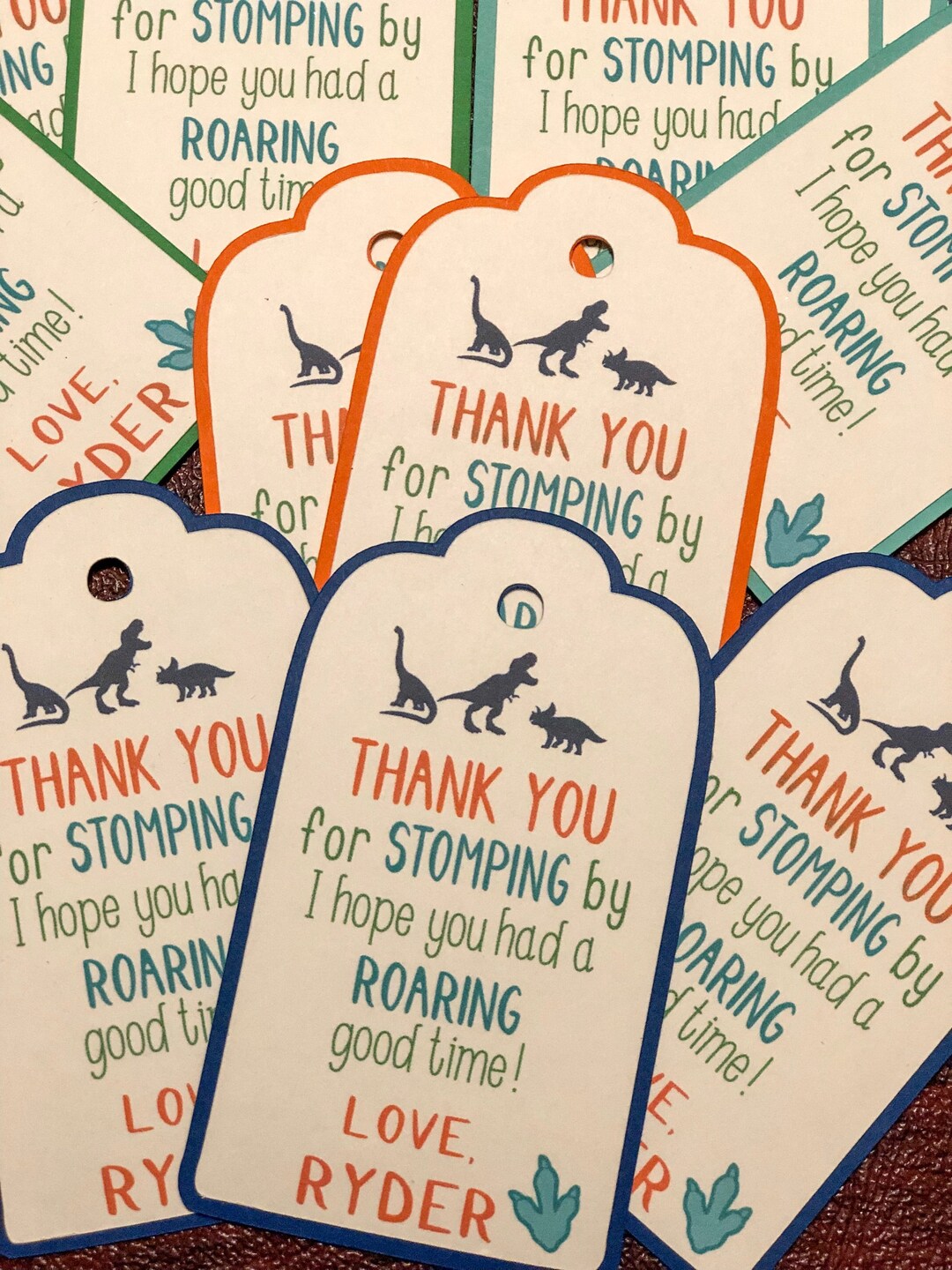 DINOSAUR Favor Tags-dino Tags,dinosaur Tags,thanks for Stomping By ...