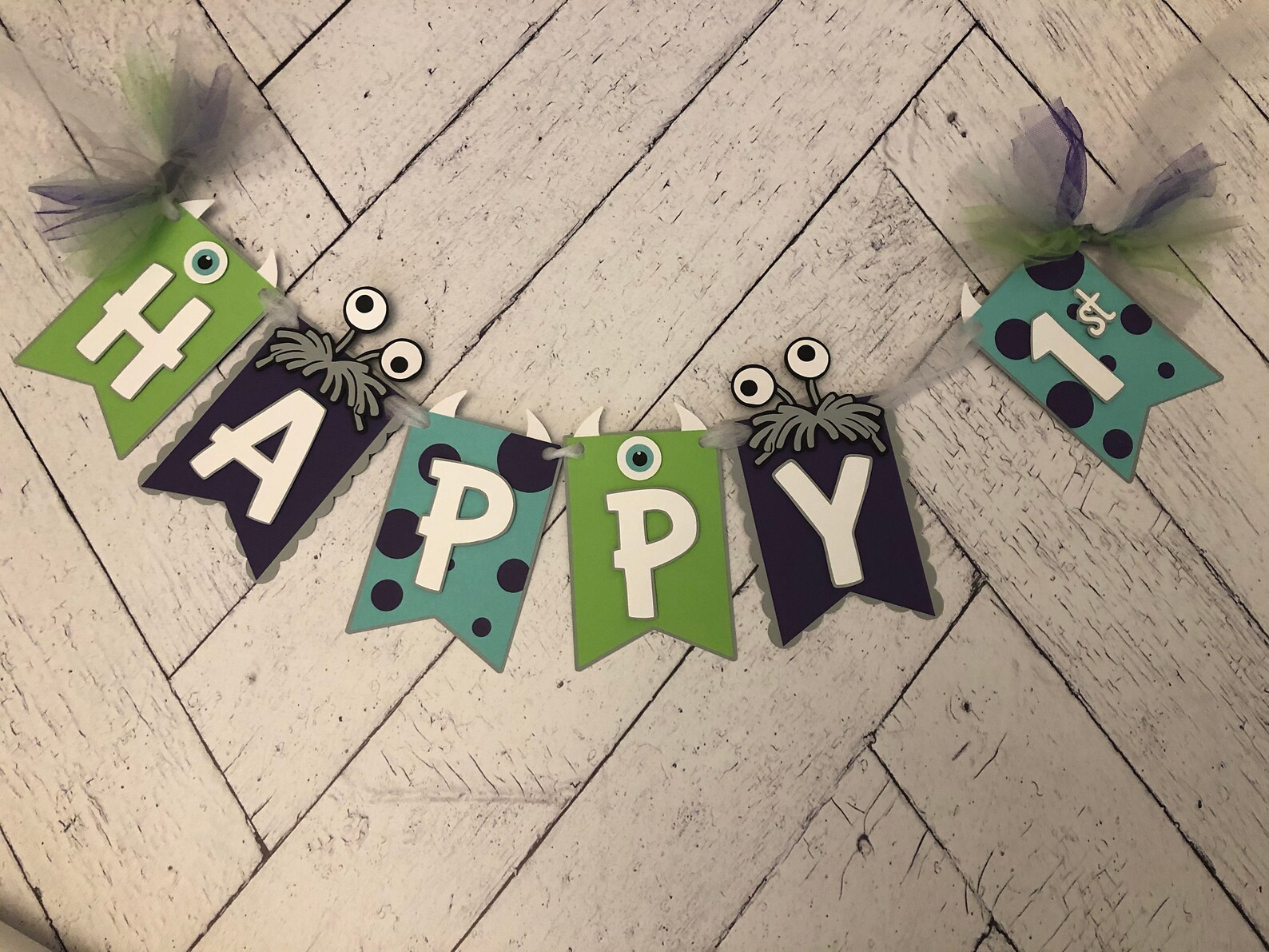 Monsters Inc Birthday Banner Monster Birthday Banner Sully - Etsy