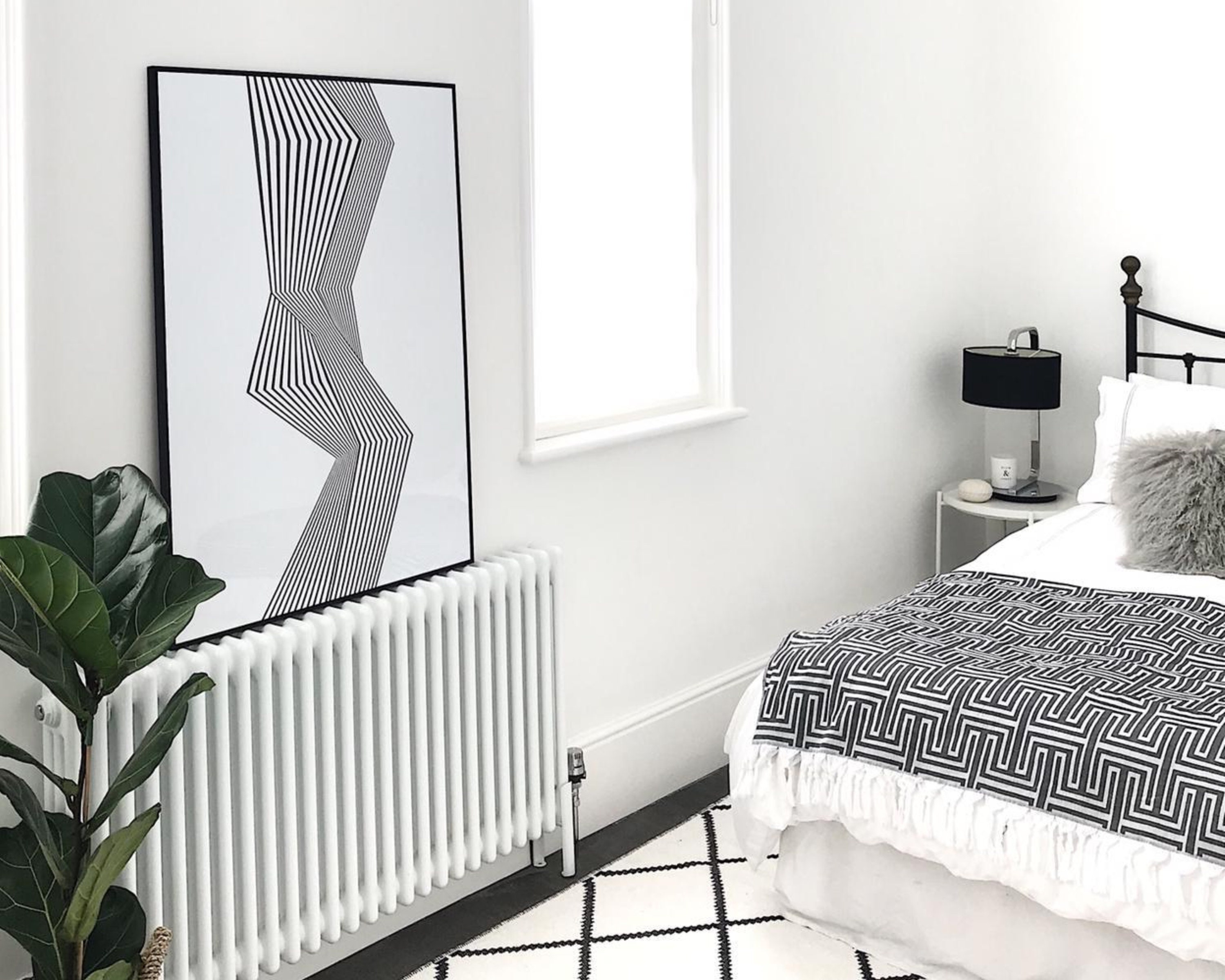 Geometric Clean Lines Mono Poster Print Home Decoration | Etsy