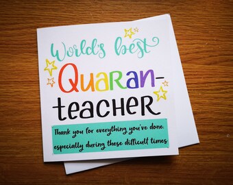 Teacher leaving card | Etsy