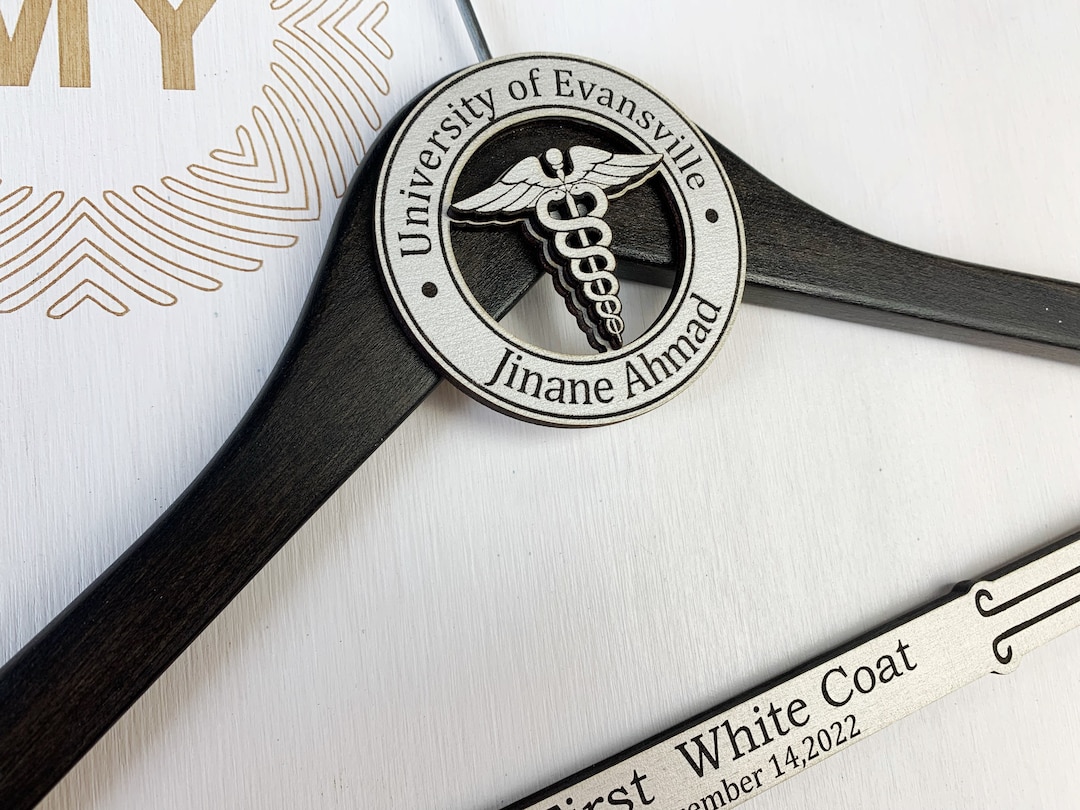 White Coat Hanger, Medical Student Gift, New Doctor Gift, Medical ...
