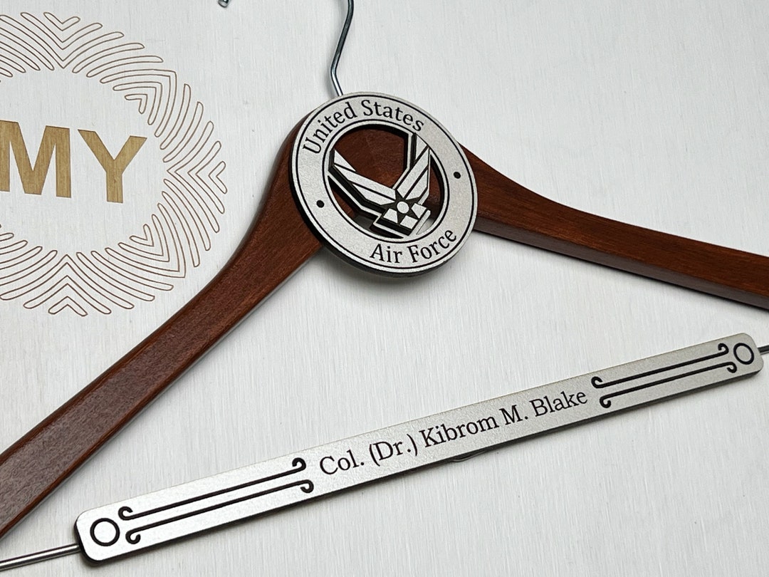 Personalized USAF Rank Hanger: Military Gifts, USAF Personalized Gift ...