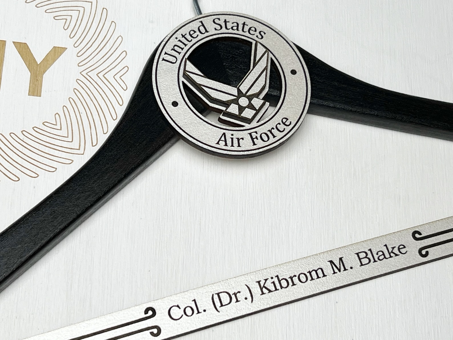 Personalized USAF Rank Hanger: Military Gifts, USAF Personalized Gift ...