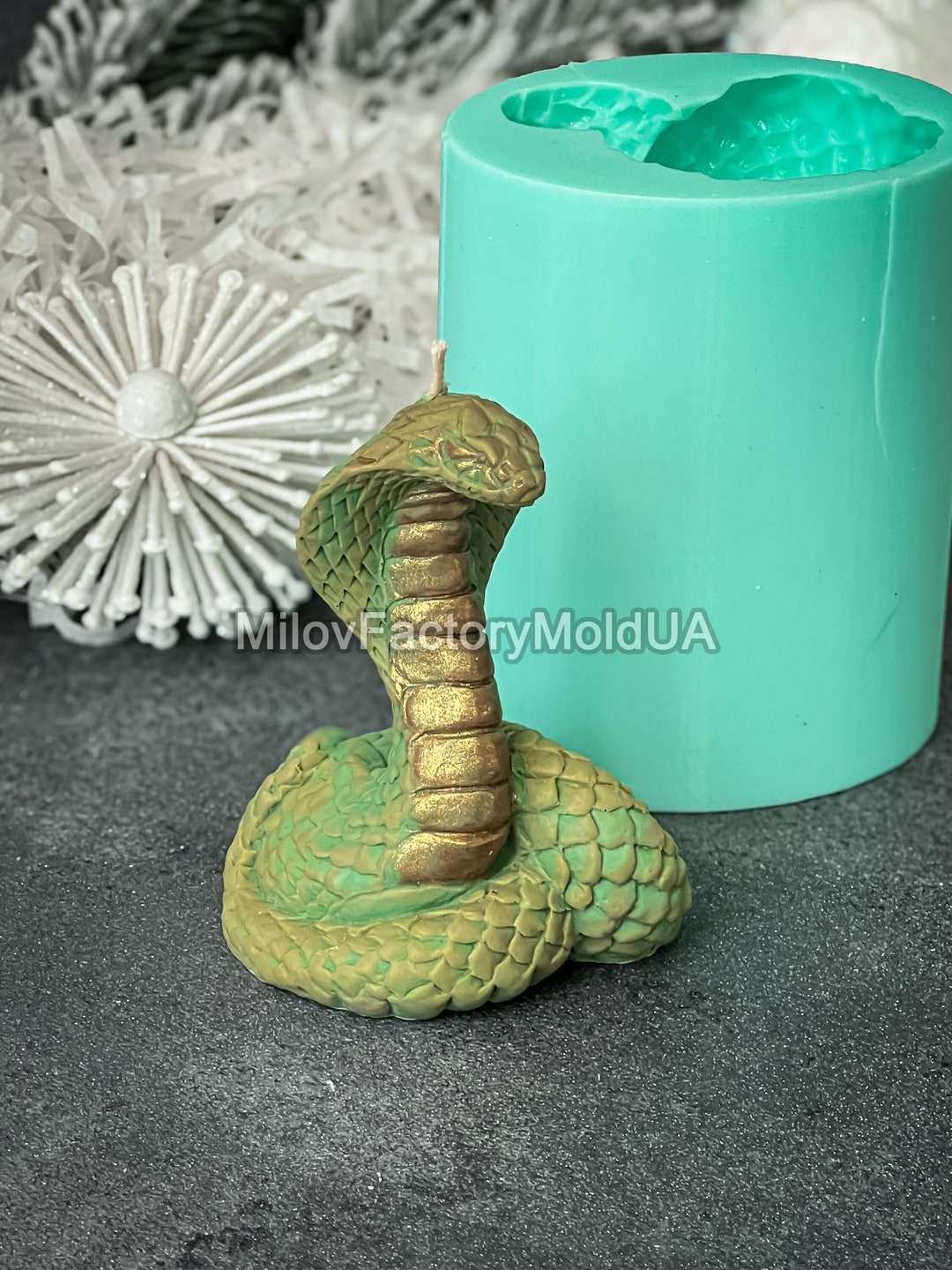 Cobra Snake Candle Mold - Christmas Candle Mold Snake -cobra Silicone ...