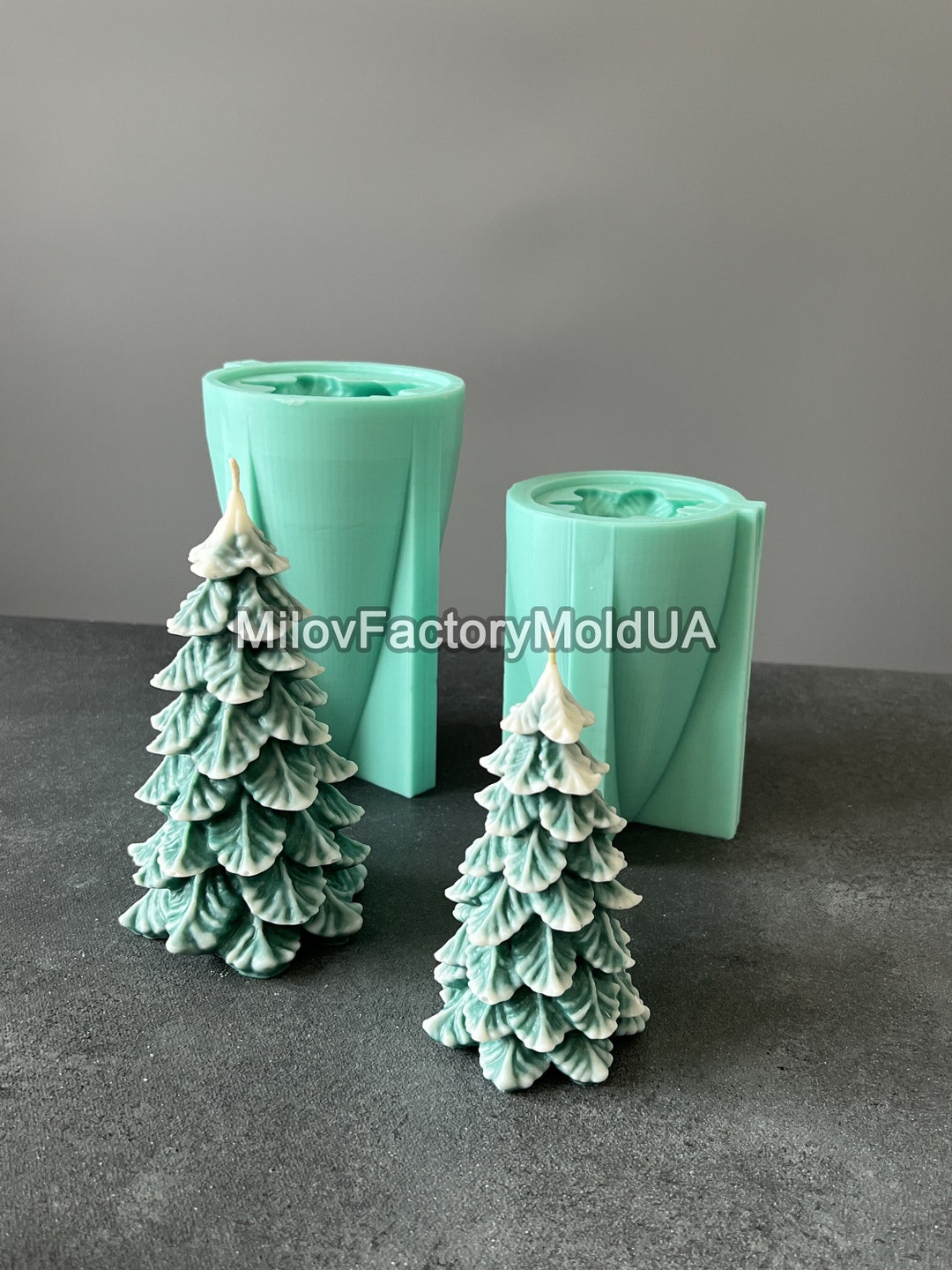 2 Sizes Christmas Tree Mold - Big Christmas Tree Mold - Small Christmas ...