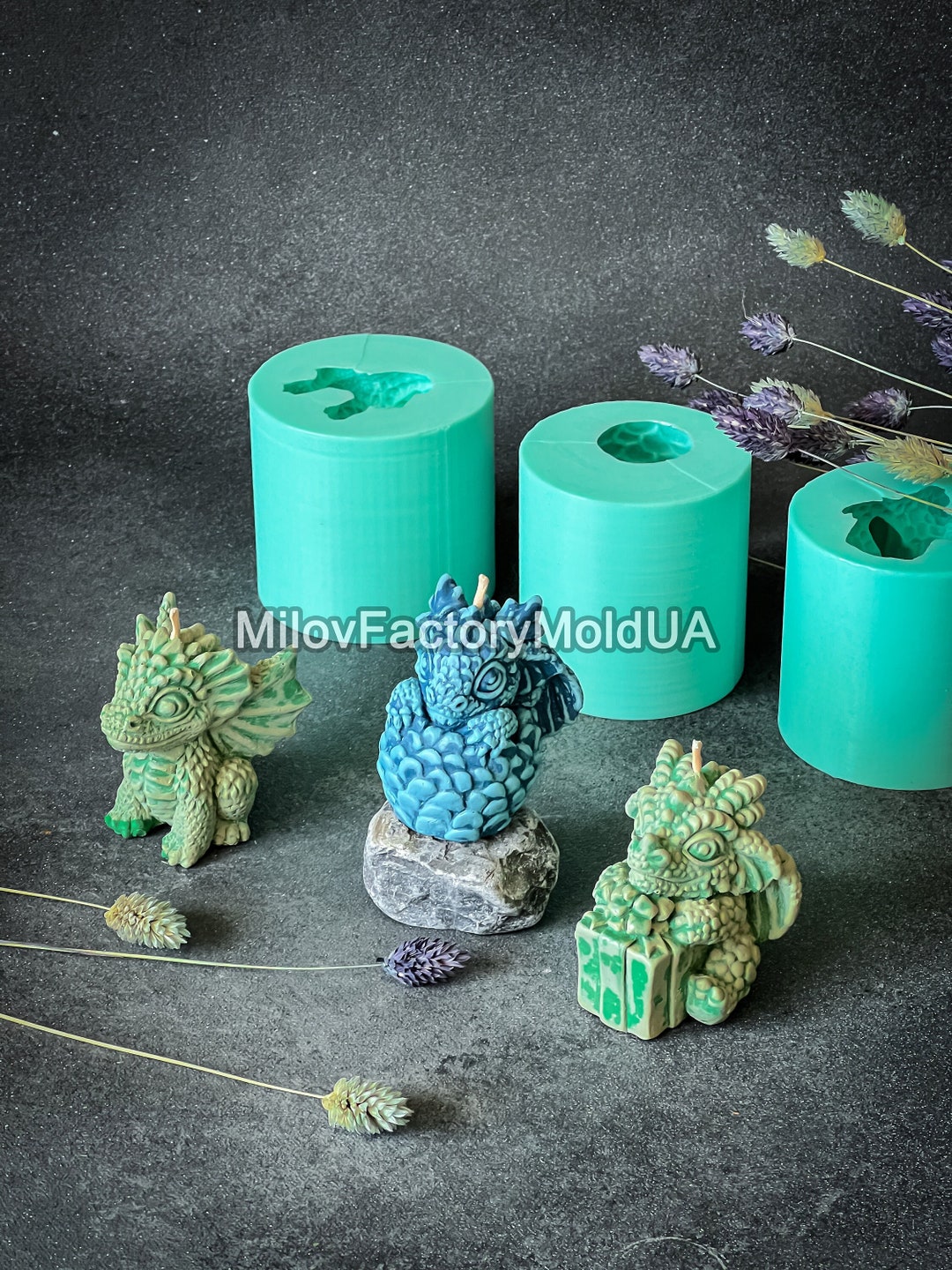 3D Baby Dragon Molds - Silicone Mold Dragon - New Year Dragon Molds ...