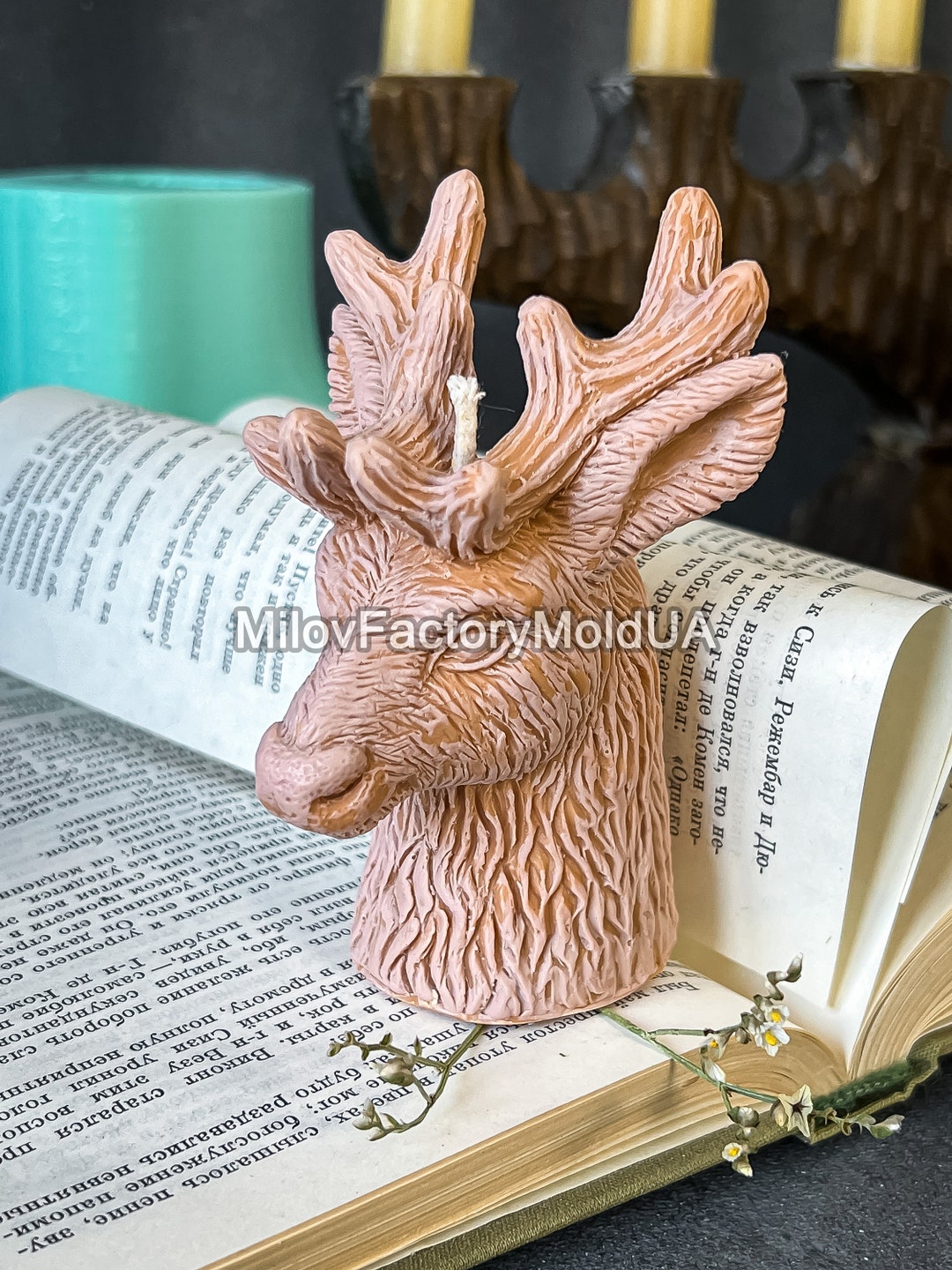 The Deer Silicone Mold Deer Candle Mold Craft Candle Deer 3D Deer ...