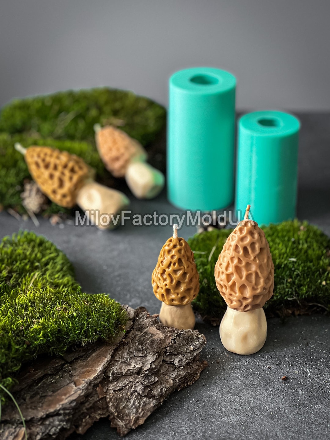 Morel Mushroom Candle Mold - Morchella Mushroom Candle Mold - True ...