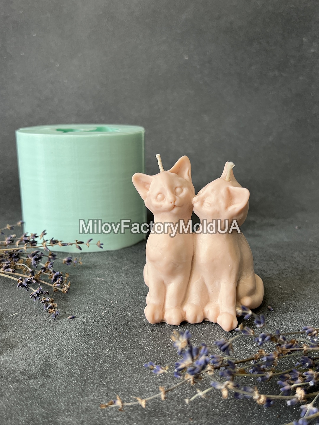 Cats Mold Cat 3D Silicone Mold Cats Couple Mold Silicone Molds for Cat ...