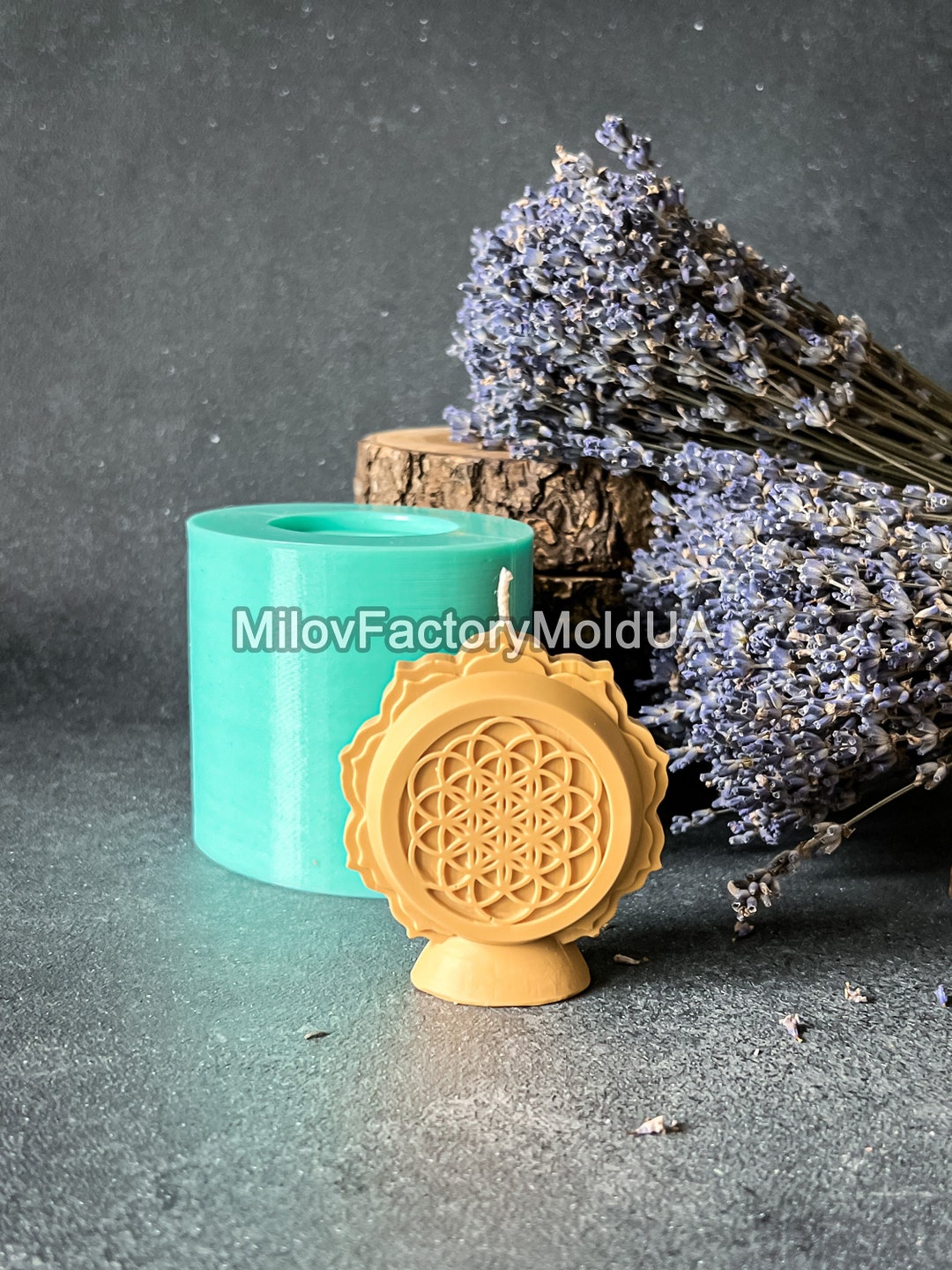Flower of Life Mold - Esoteric Candle Mold - Spiritual Candle Silicone ...