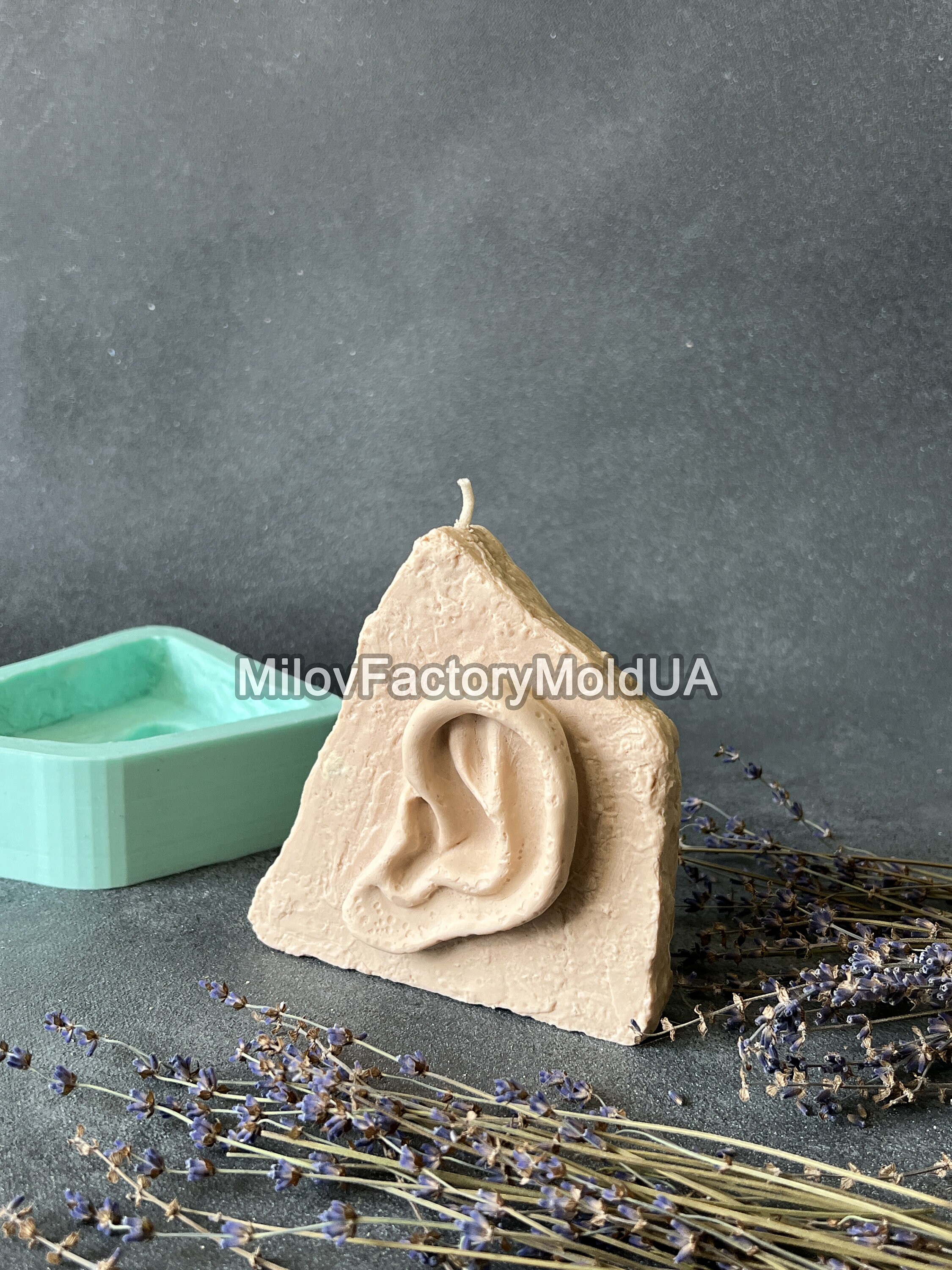 Body Parts Candle Mold Ear Sculpture Candle Silicone Mold Ear Candle ...