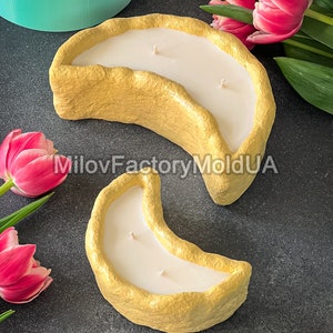 Concrete Moon Mold - Moon Mold for Plaster - Moon Mold for Gypsum ...