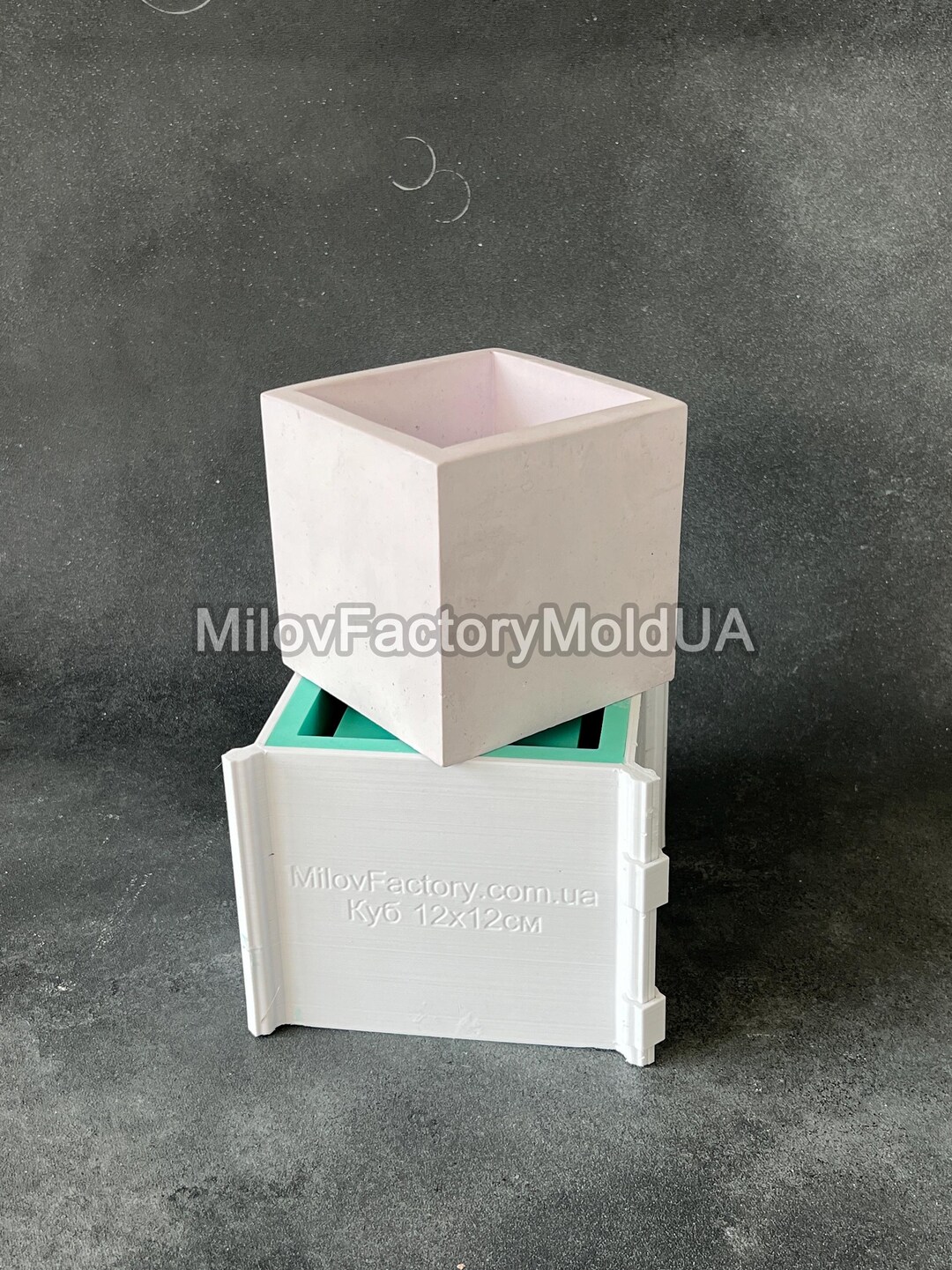 Cuboid Planter Mold for Concrete - Silicone Mold Classic Cube Planter ...