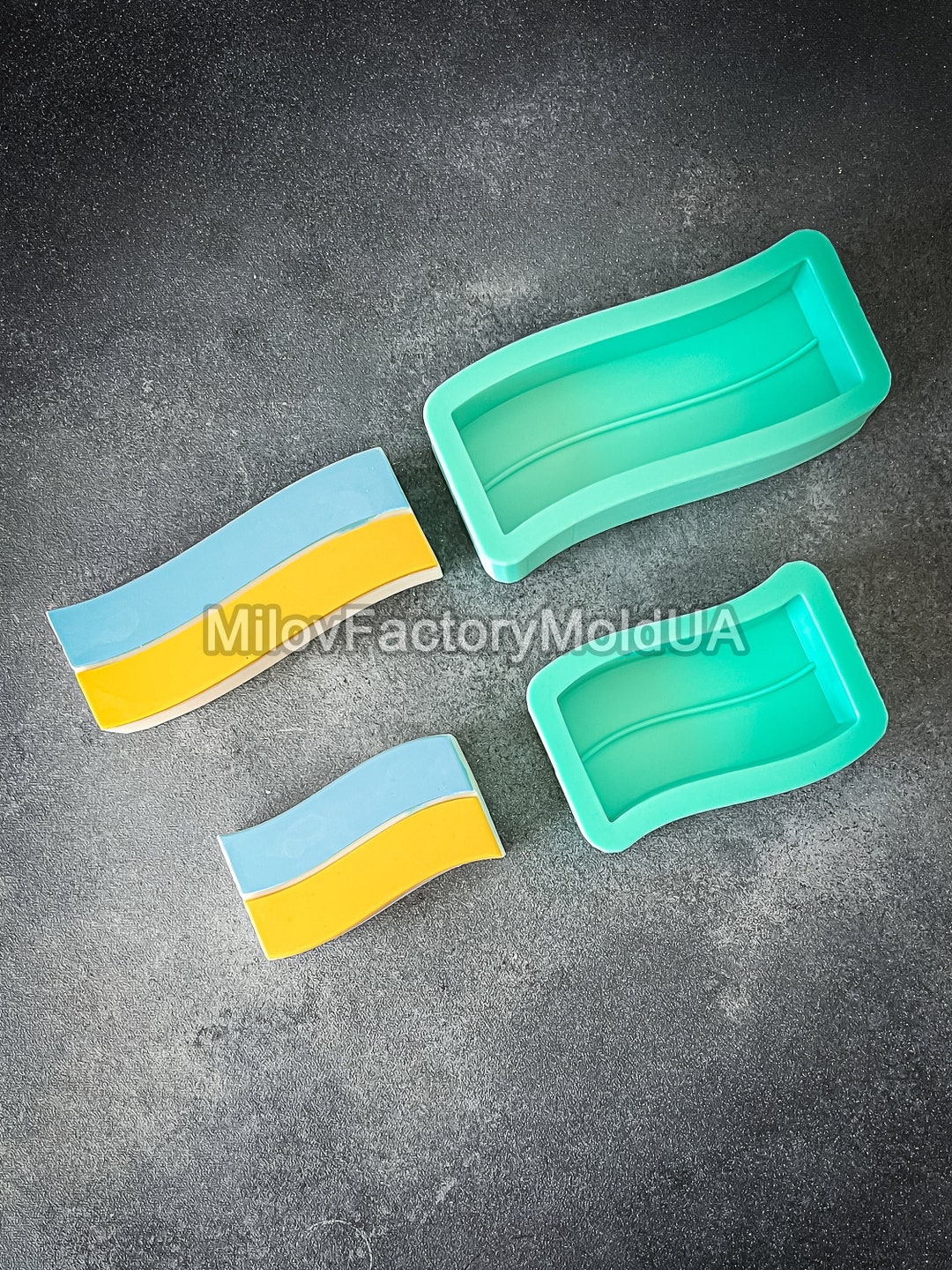 Ukrainian Flag Candle Mold Silicone Soap Bar Mold Ukrainian Flag Mold ...