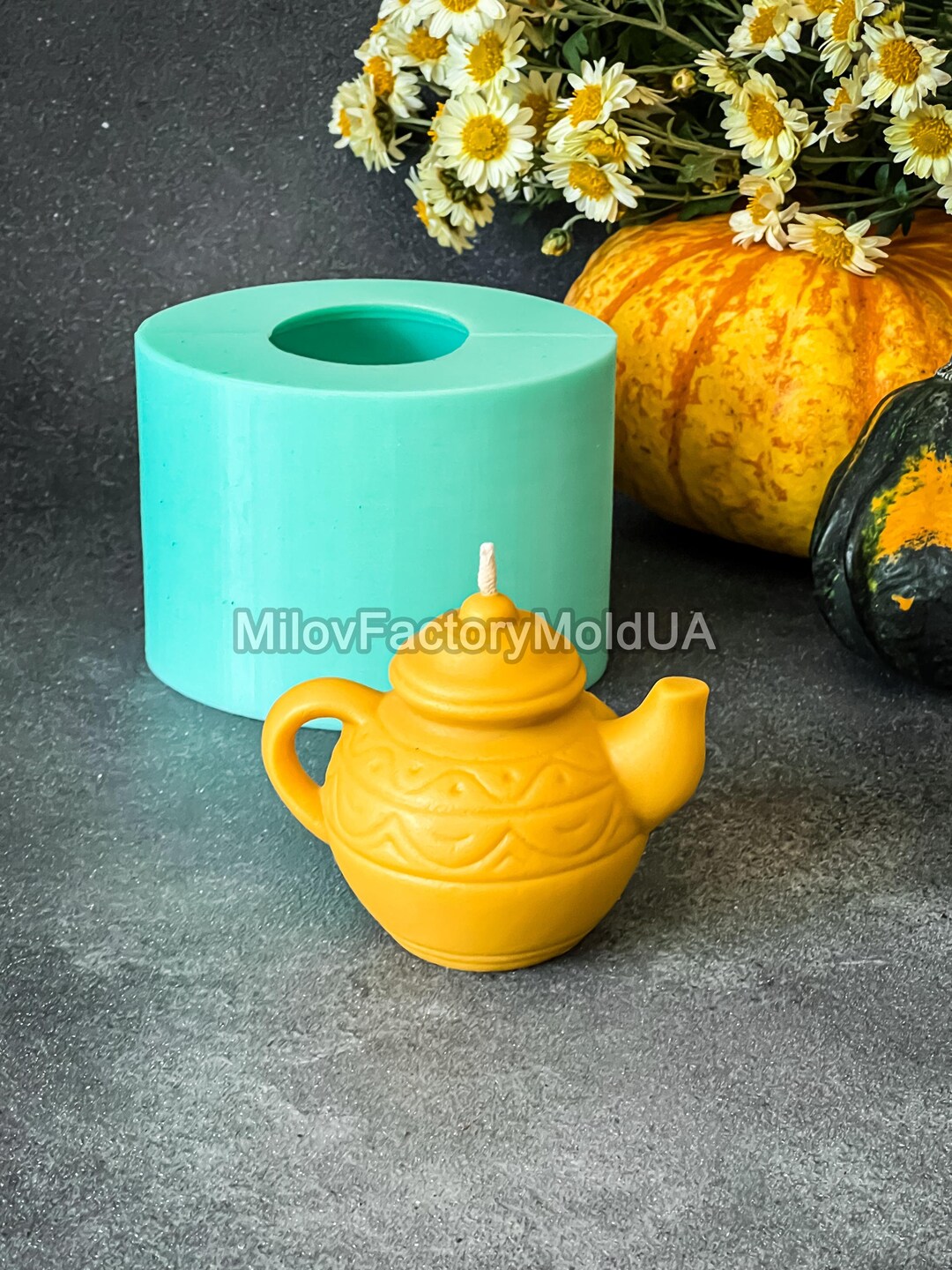 Teapot Candle Mold - Teapot Silicone Mold - Unique Candle Mold ...