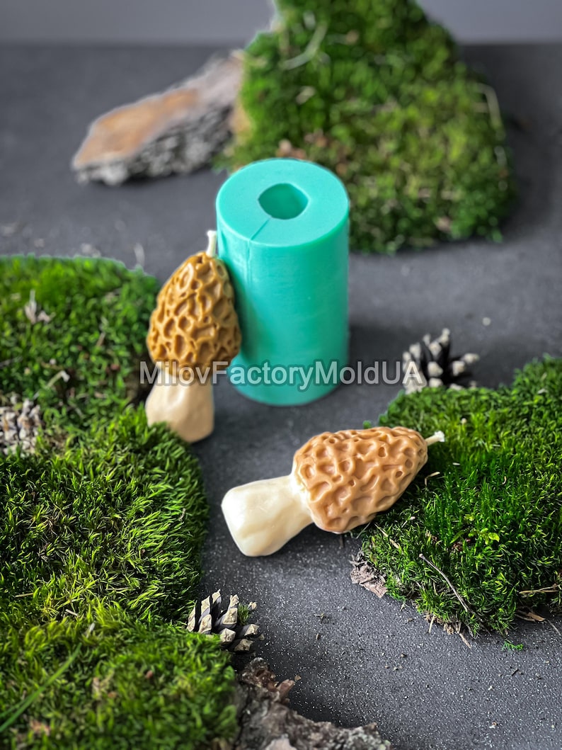 Morel Mushroom Candle Mold - Morchella Mushroom Candle Mold - True ...