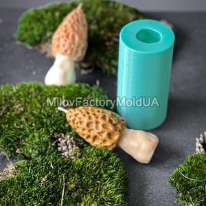 Morel Mushroom Candle Mold - Morchella Mushroom Candle Mold - True ...