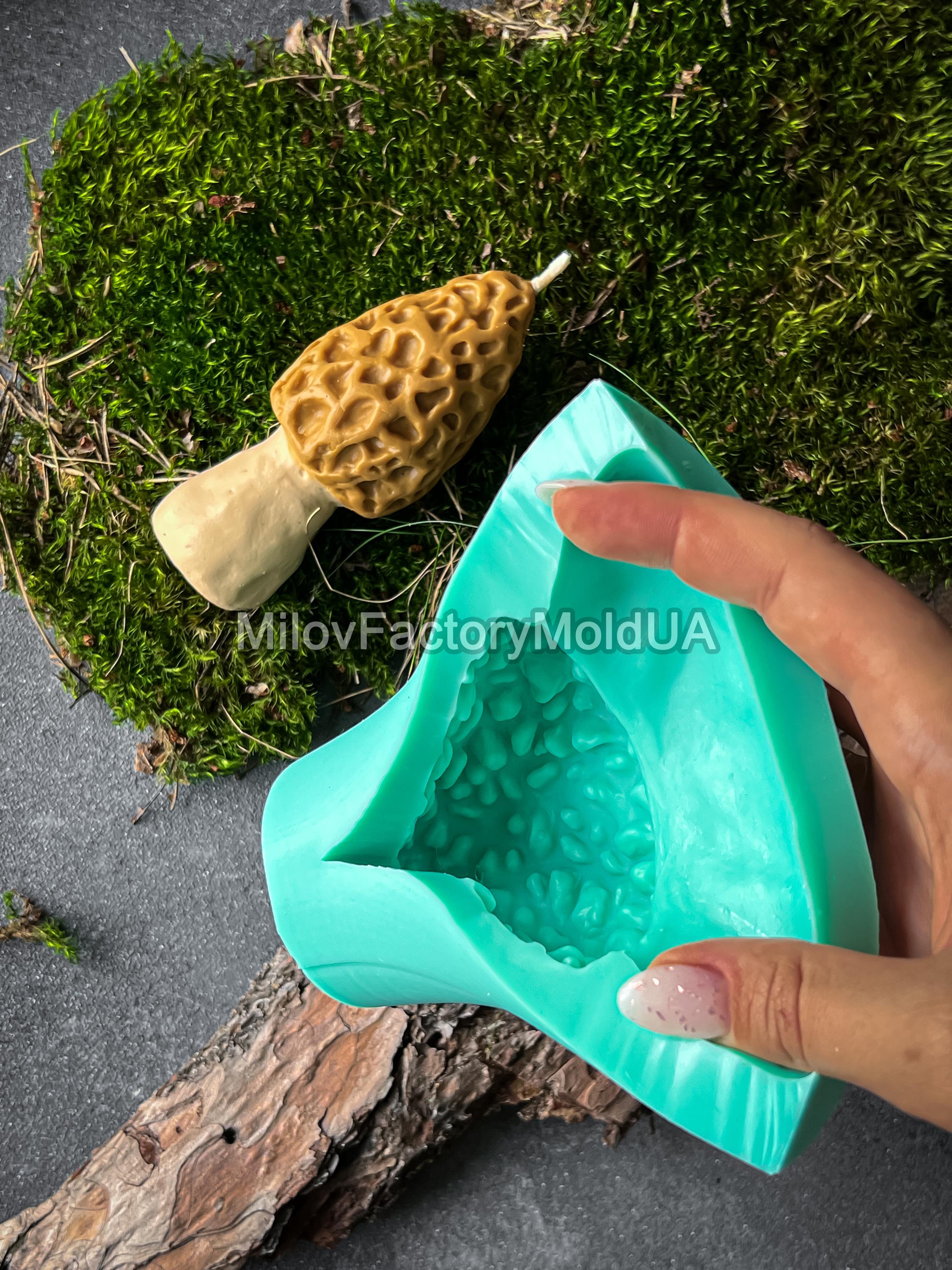 Morel Mushroom Candle Mold - Morchella Mushroom Candle Mold - True ...