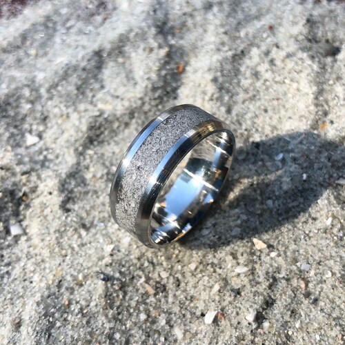 Beach Sand Ring Wedding Bands Sand Rings Stainless Steel - Etsy Canada
