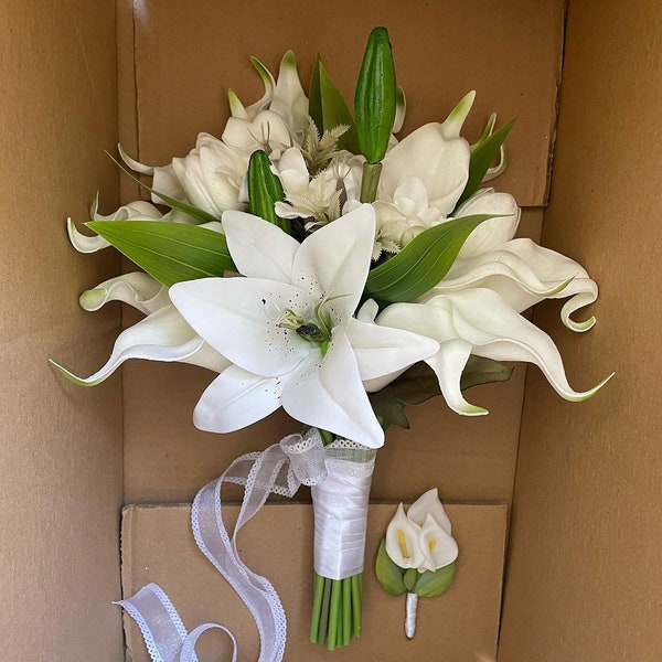 Tiger Lily Bouquet - Etsy