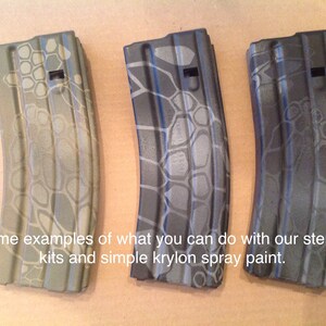 Cryptic Reptile Camo Stencil Pack for Duracoat, Cerakote, Spray Paint ...