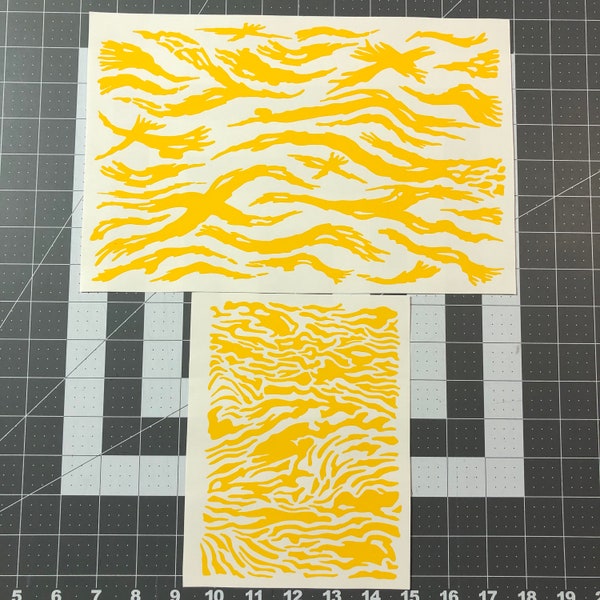 Tiger Stripe Stencil - Etsy