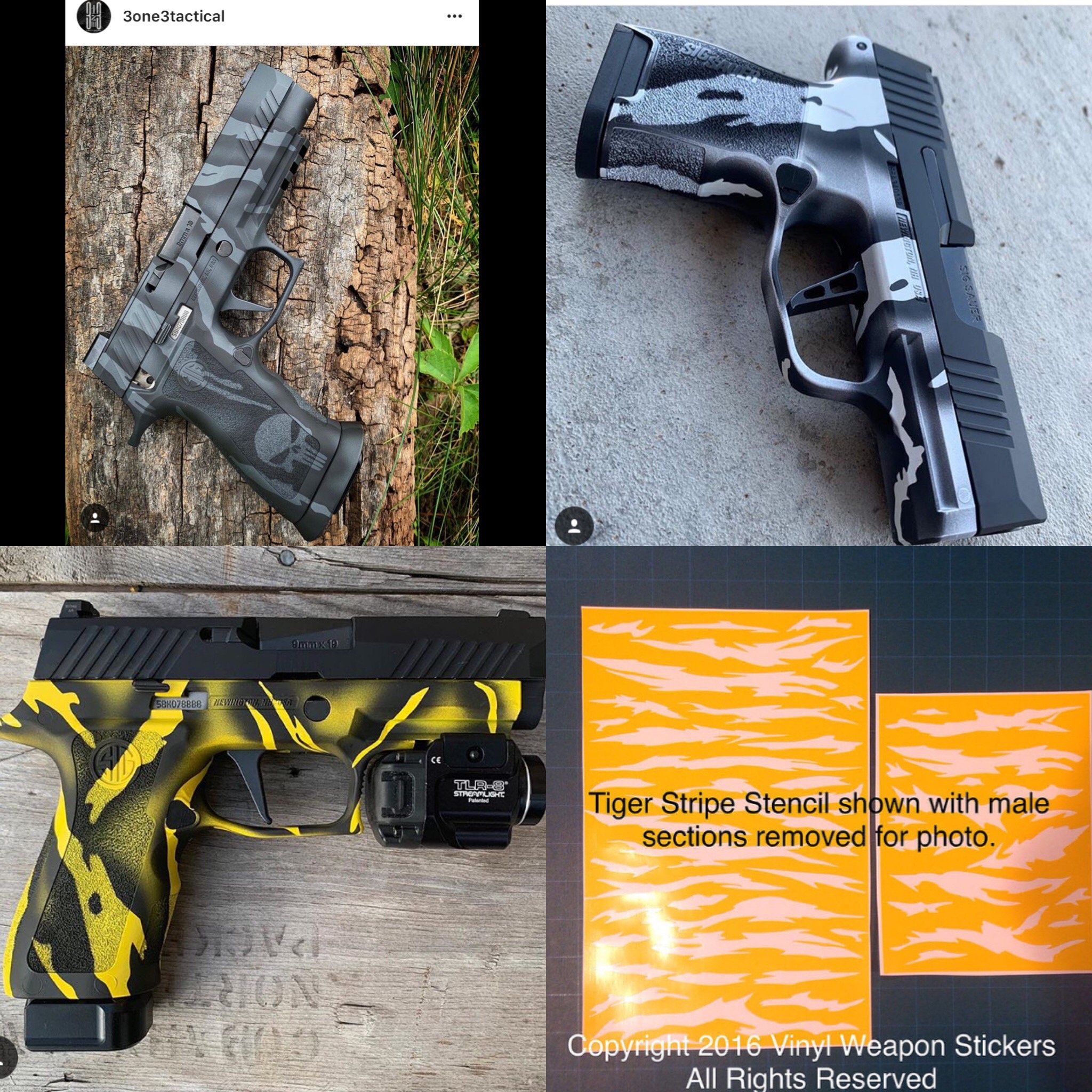 Tiger Stripe Stencil Gun