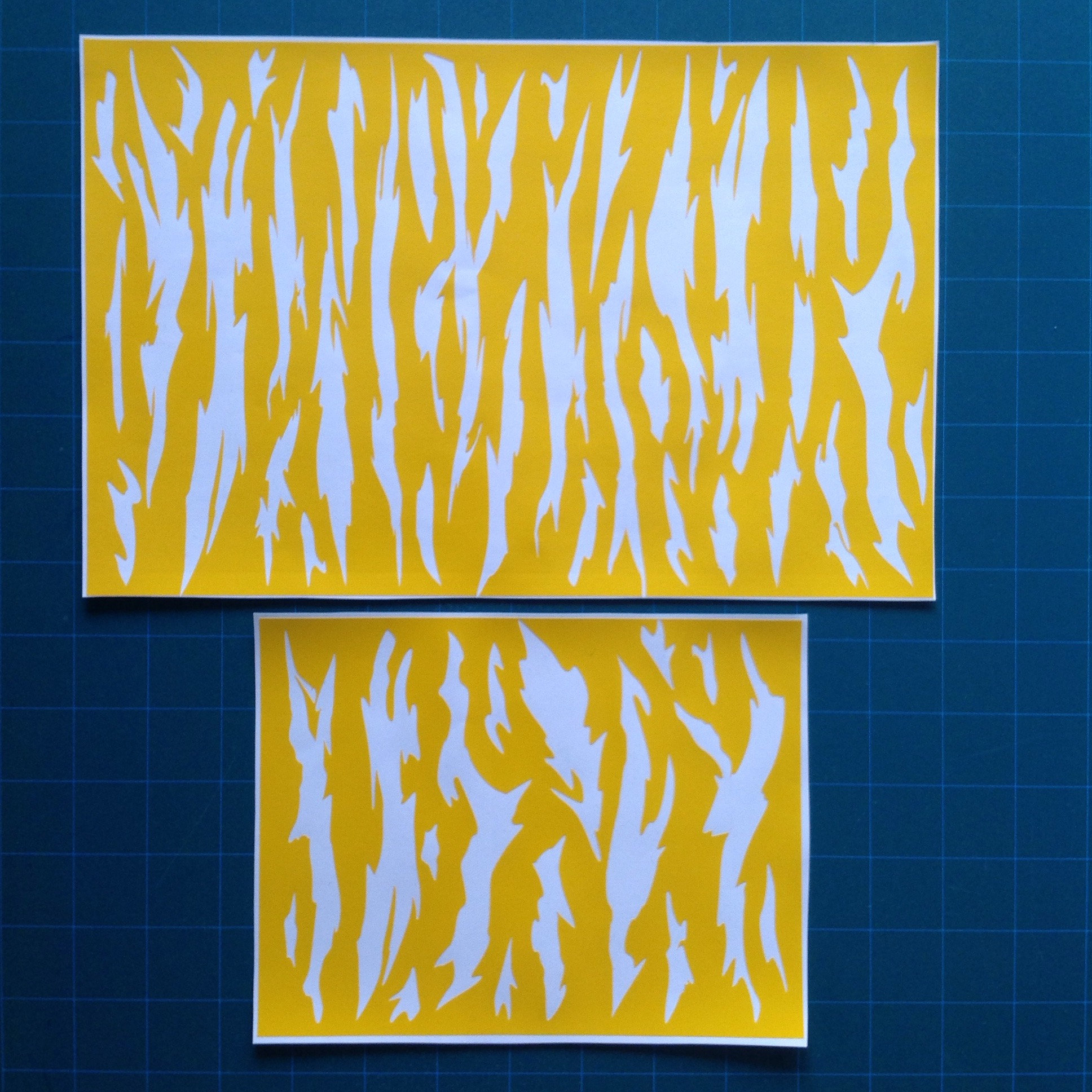 Tiger Stripe Pattern Stencil