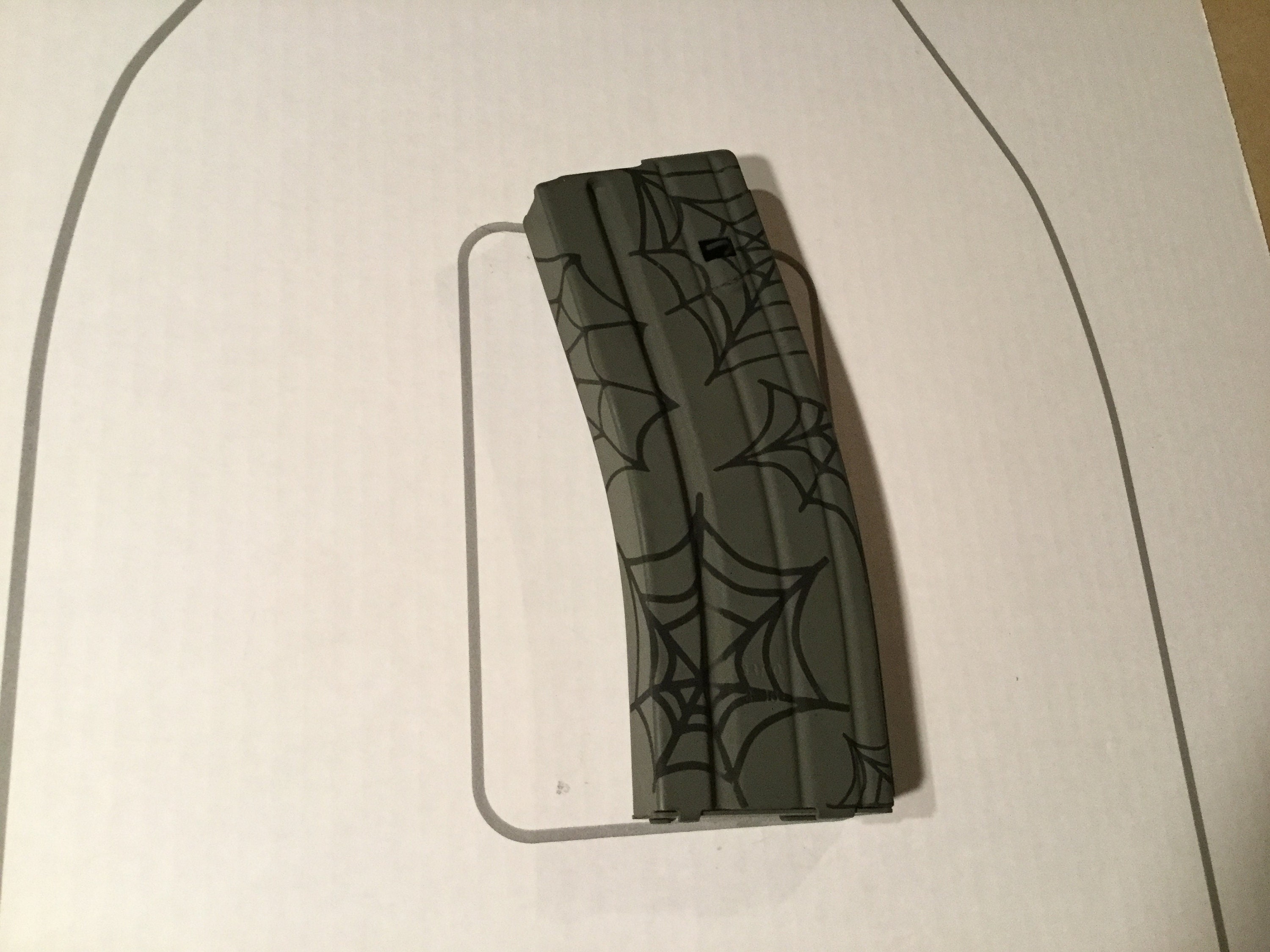 Spider Web Stencil Pack for Duracoat, Cerakote, Spray Paint, Vinyl ...