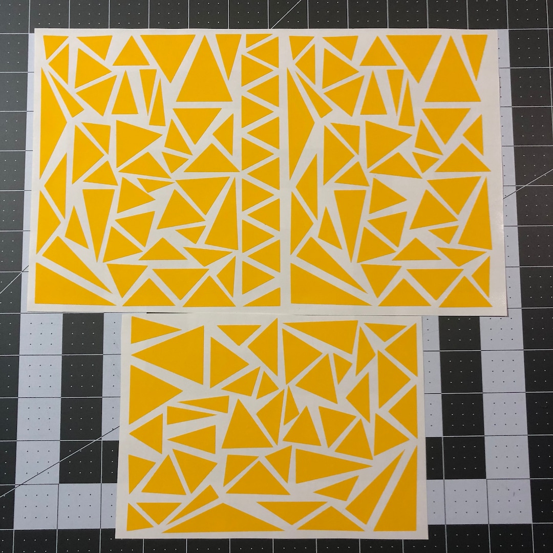 Triangle Pattern Camo Stencil Pack for Duracoat, Cerakote, Spray Paint ...