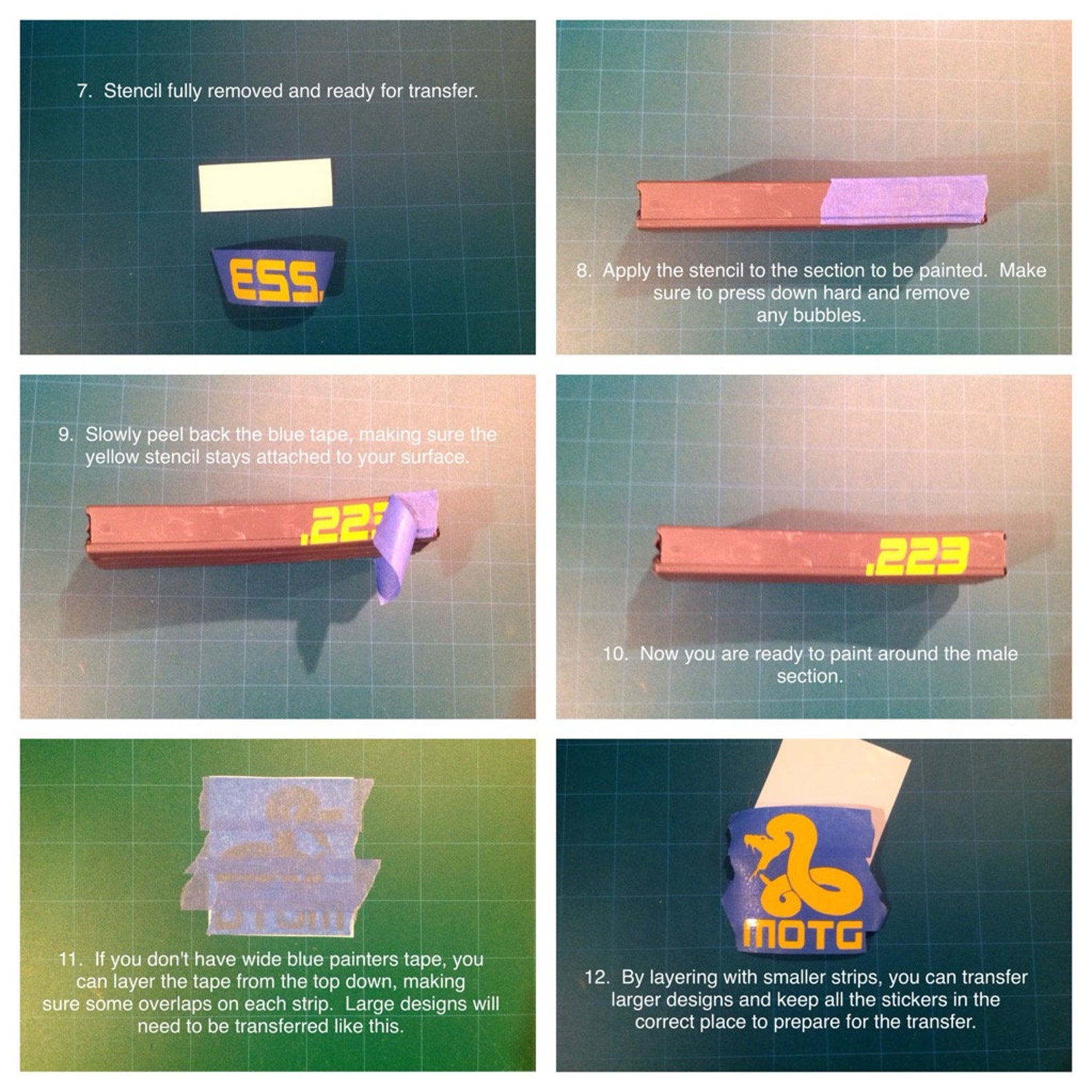 DCU Camo Stencil Pack for Duracoat, Cerakote, Spray Paint, Vinyl Weapon ...