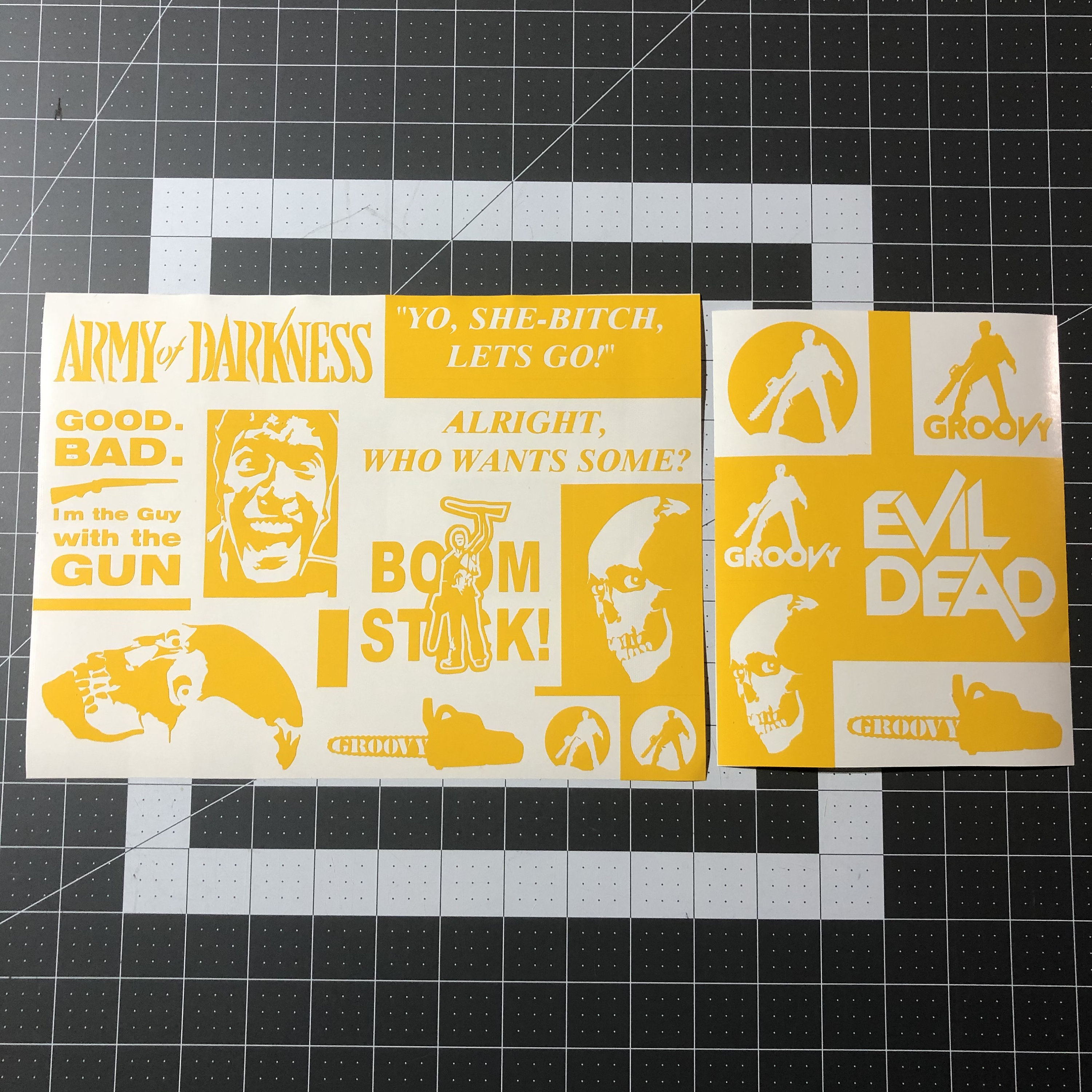 Army of Darkness Evil Dead Theme Stencil Pack - Etsy